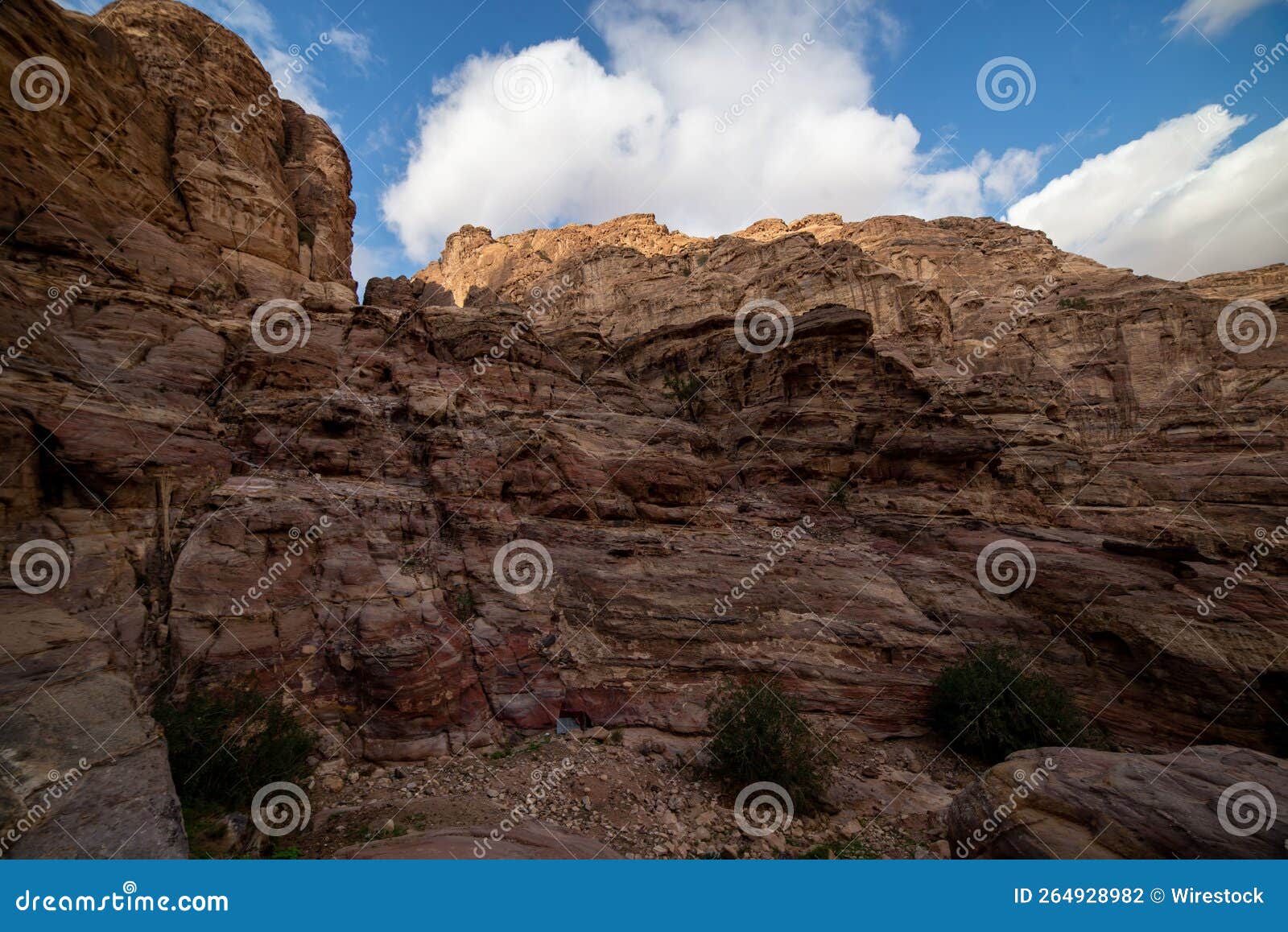 Aerial View of Beautiful Mountains in Petra, Jordan Stock Photo - Image ...