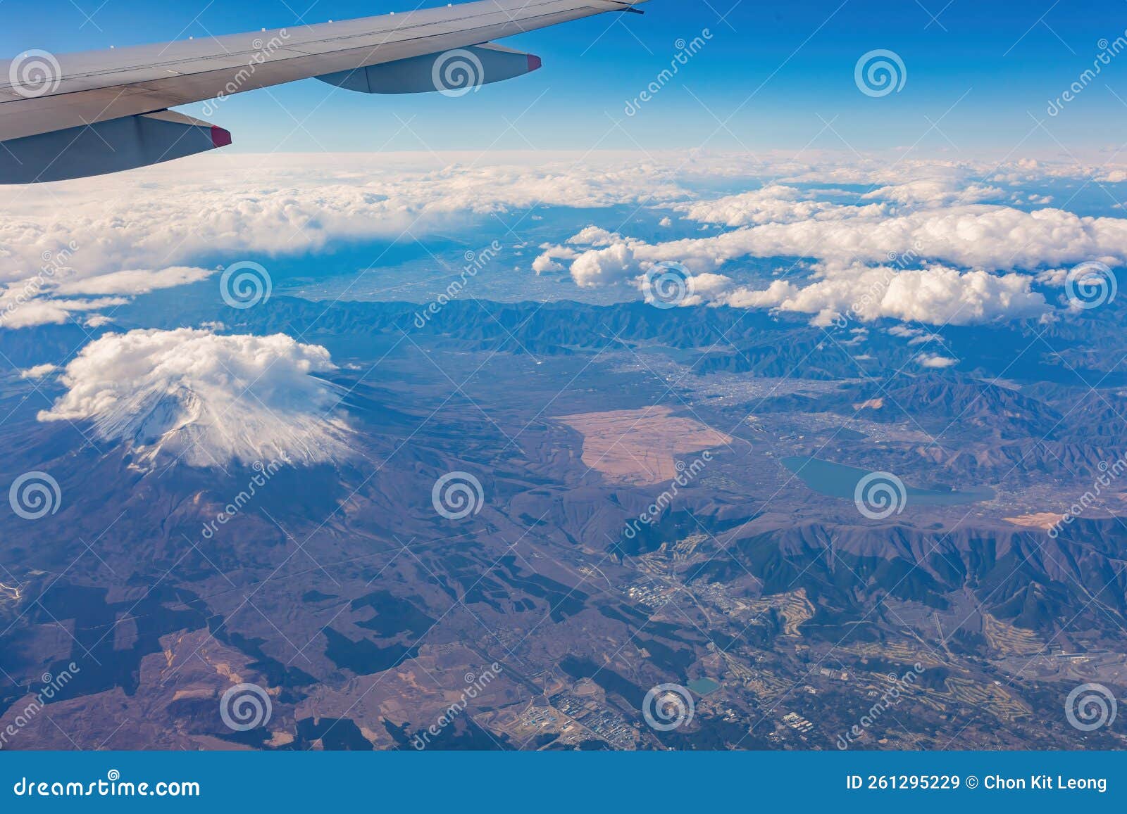 Aerial View of the Beautiful Mt. Fuji Stock Image - Image of natural ...