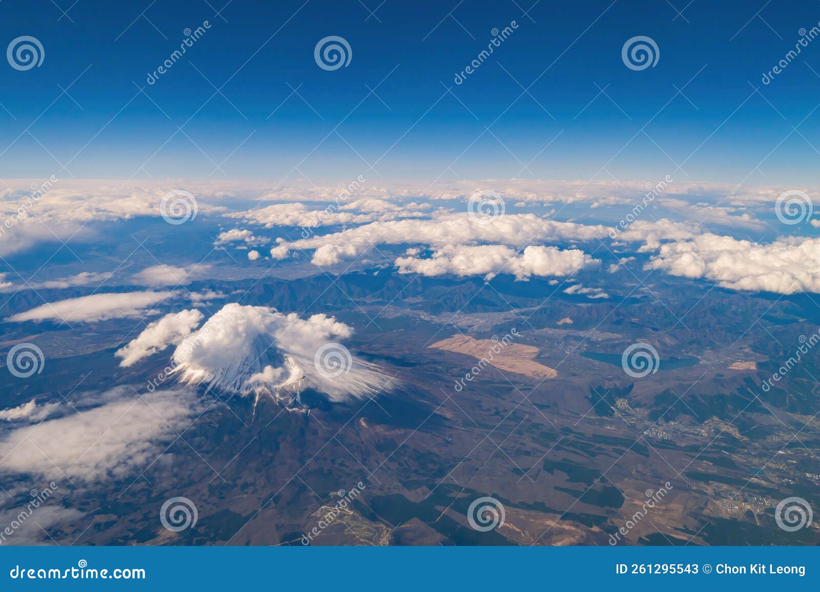 Aerial View of the Beautiful Mt. Fuji Stock Image - Image of mount ...
