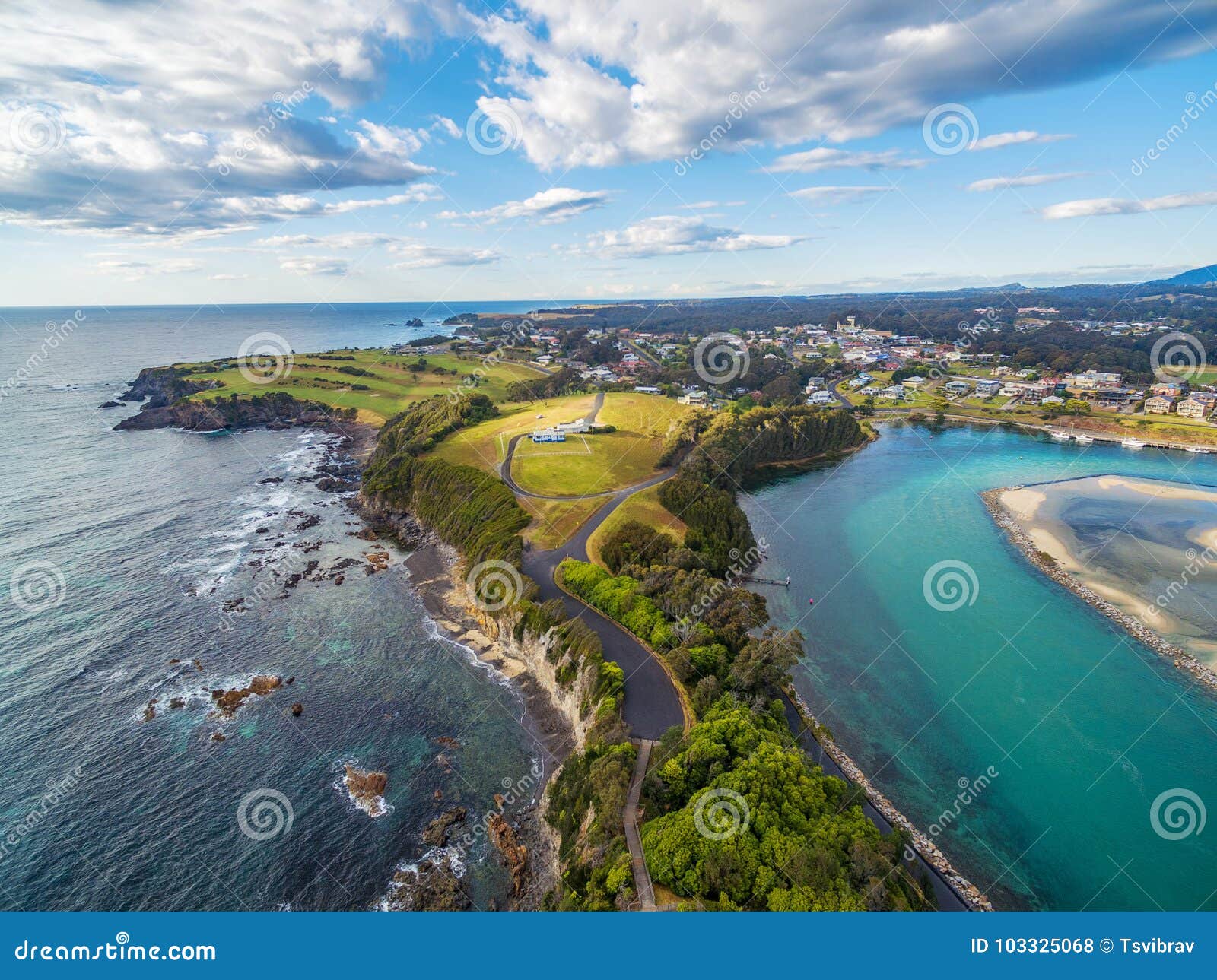 Aerial View of Beautiful Ocean Coastline. Stock Photo - Image of ...
