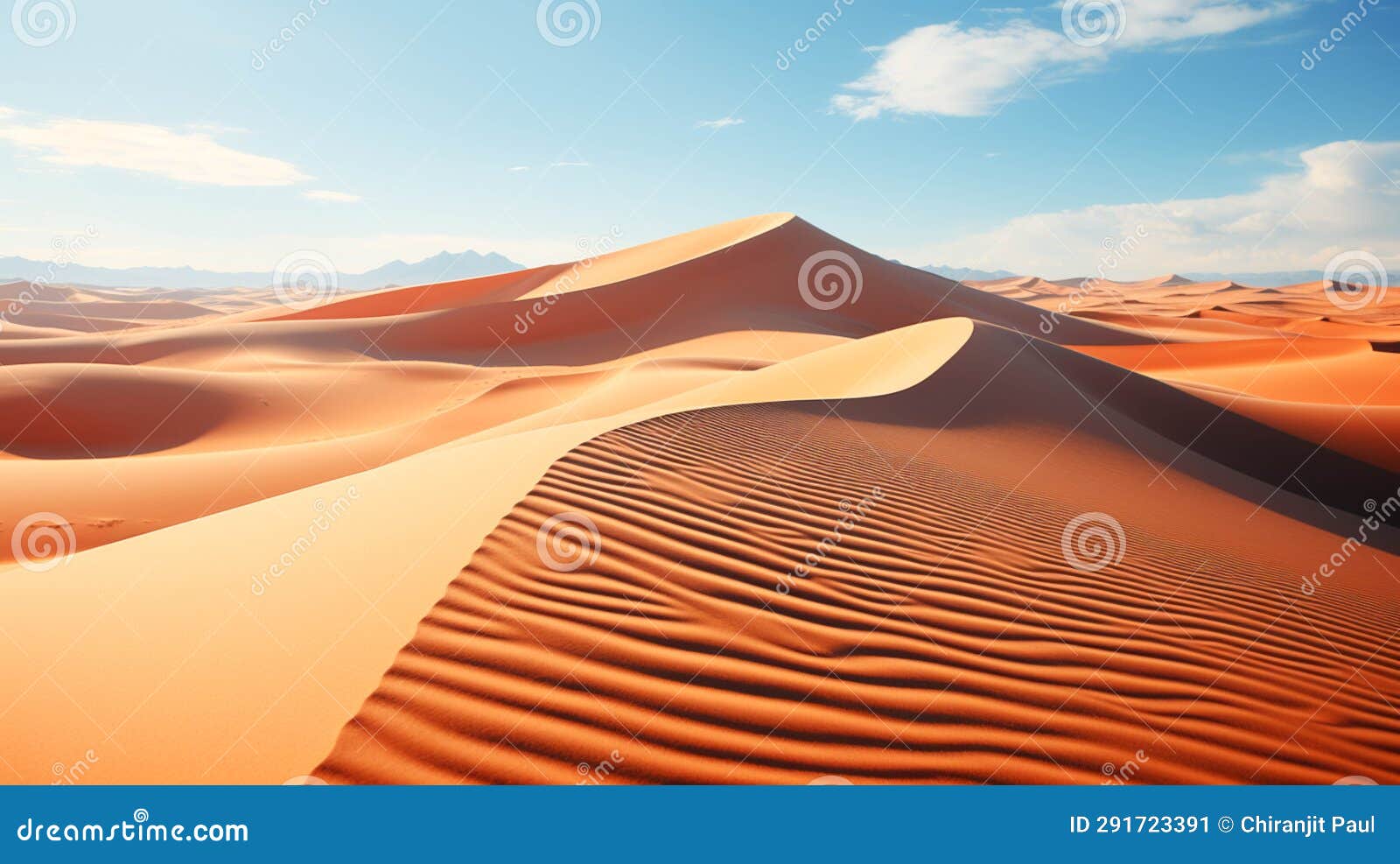 Aerial View of Beautiful Sand Dunes in the Desert Stock Image - Image ...