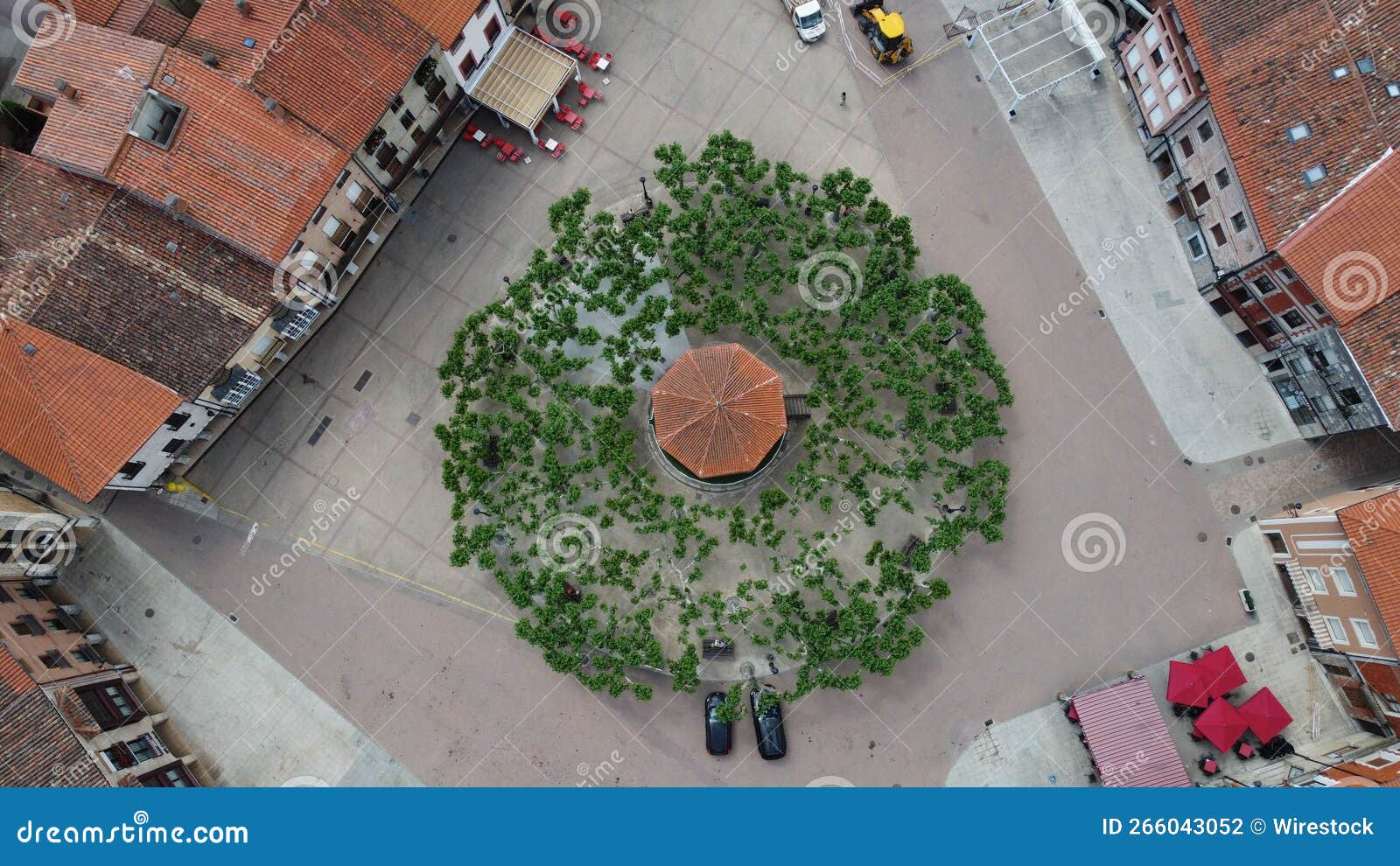 Aerial View of a Beautiful Square in the Old Town Stock Photo - Image ...