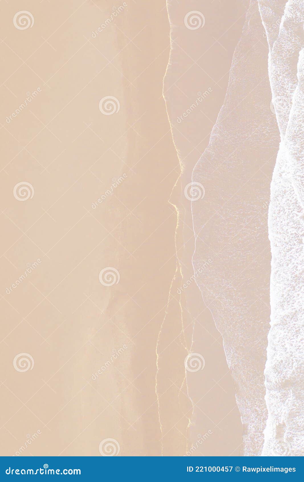 Aerial view of beige beach stock image. Image of decoration - 221000457