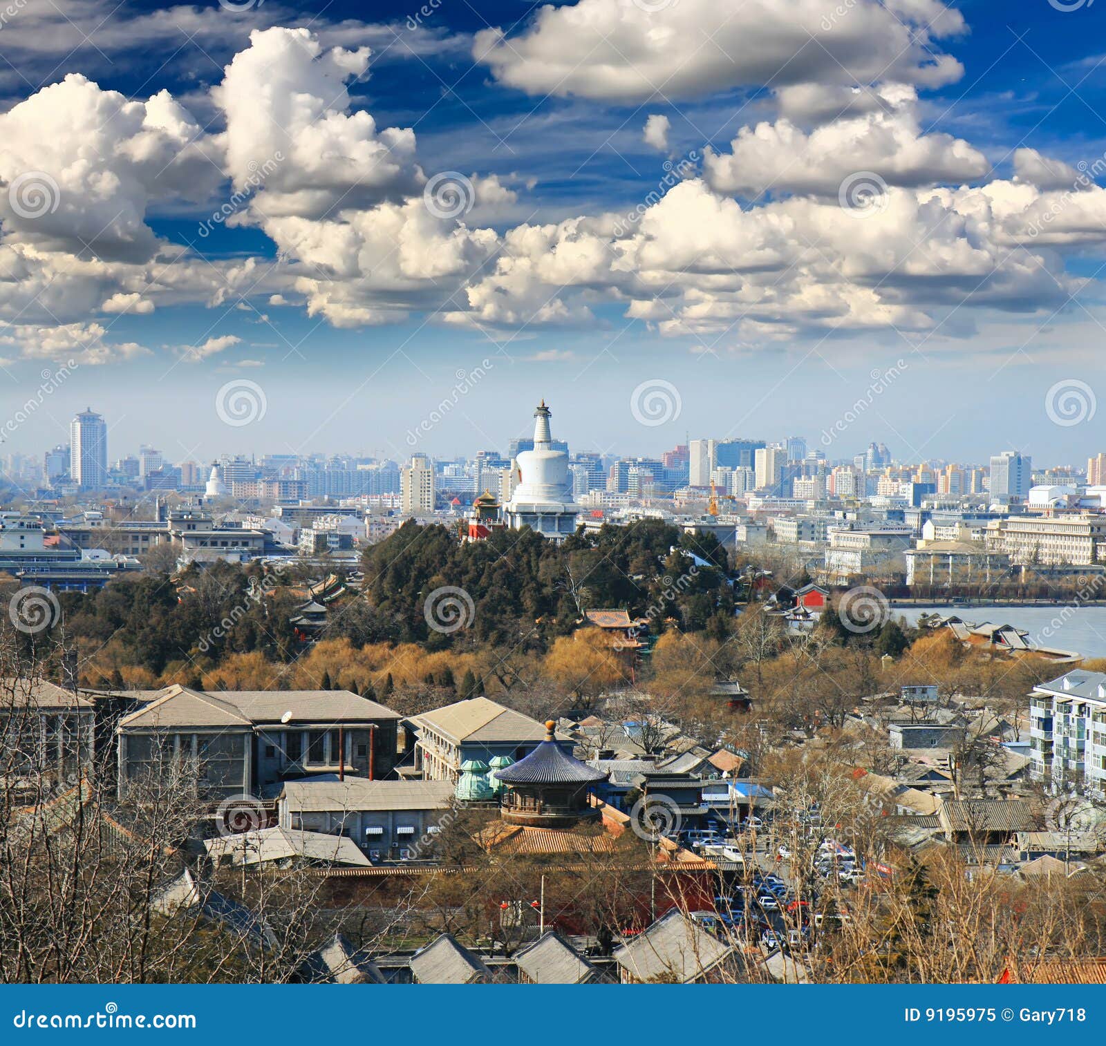 The Aerial View of Beijing City Stock Image - Image of host, friendship ...