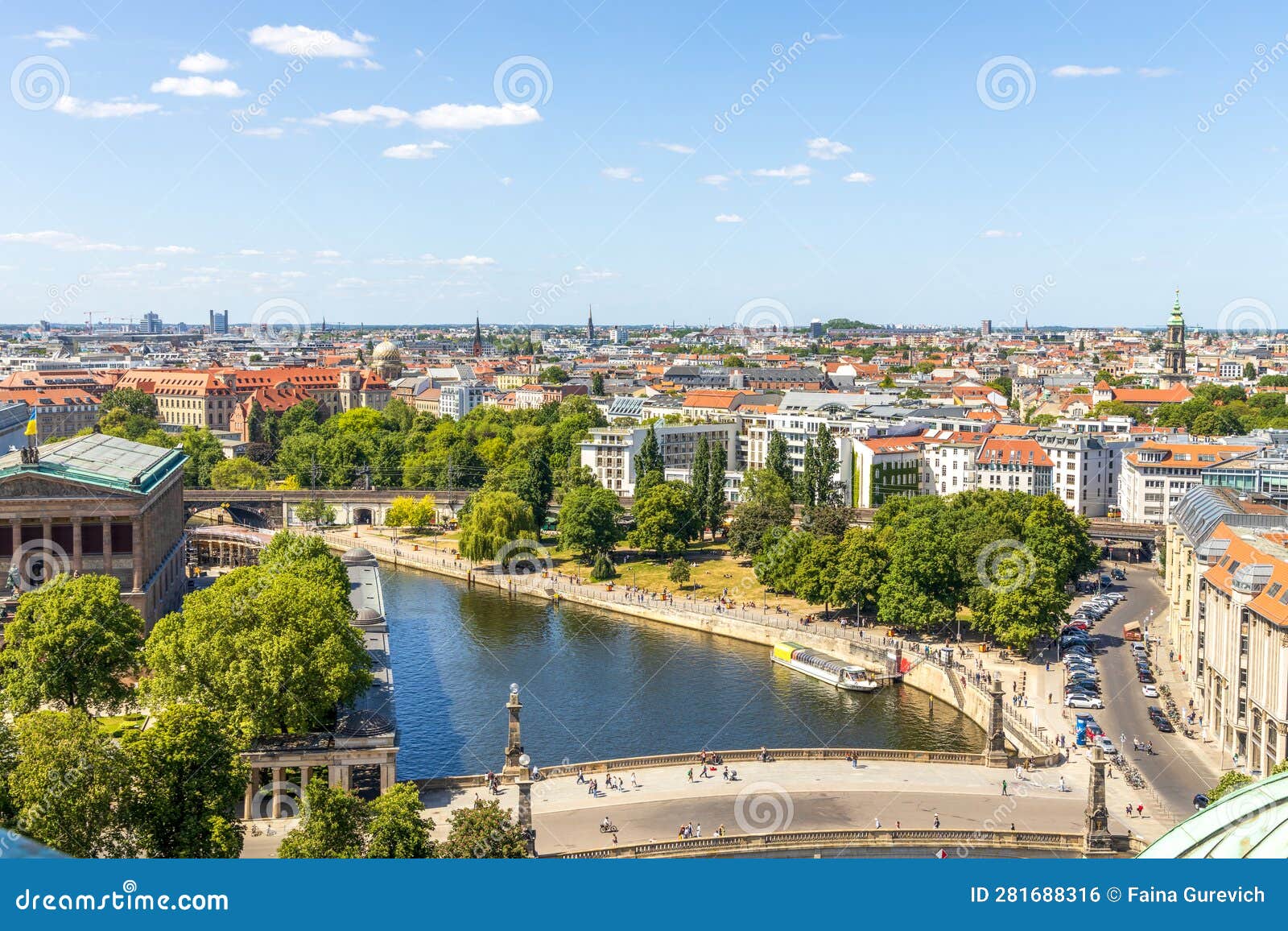 Aerial View of Berlin, Germany Stock Photo - Image of landmark, doom ...