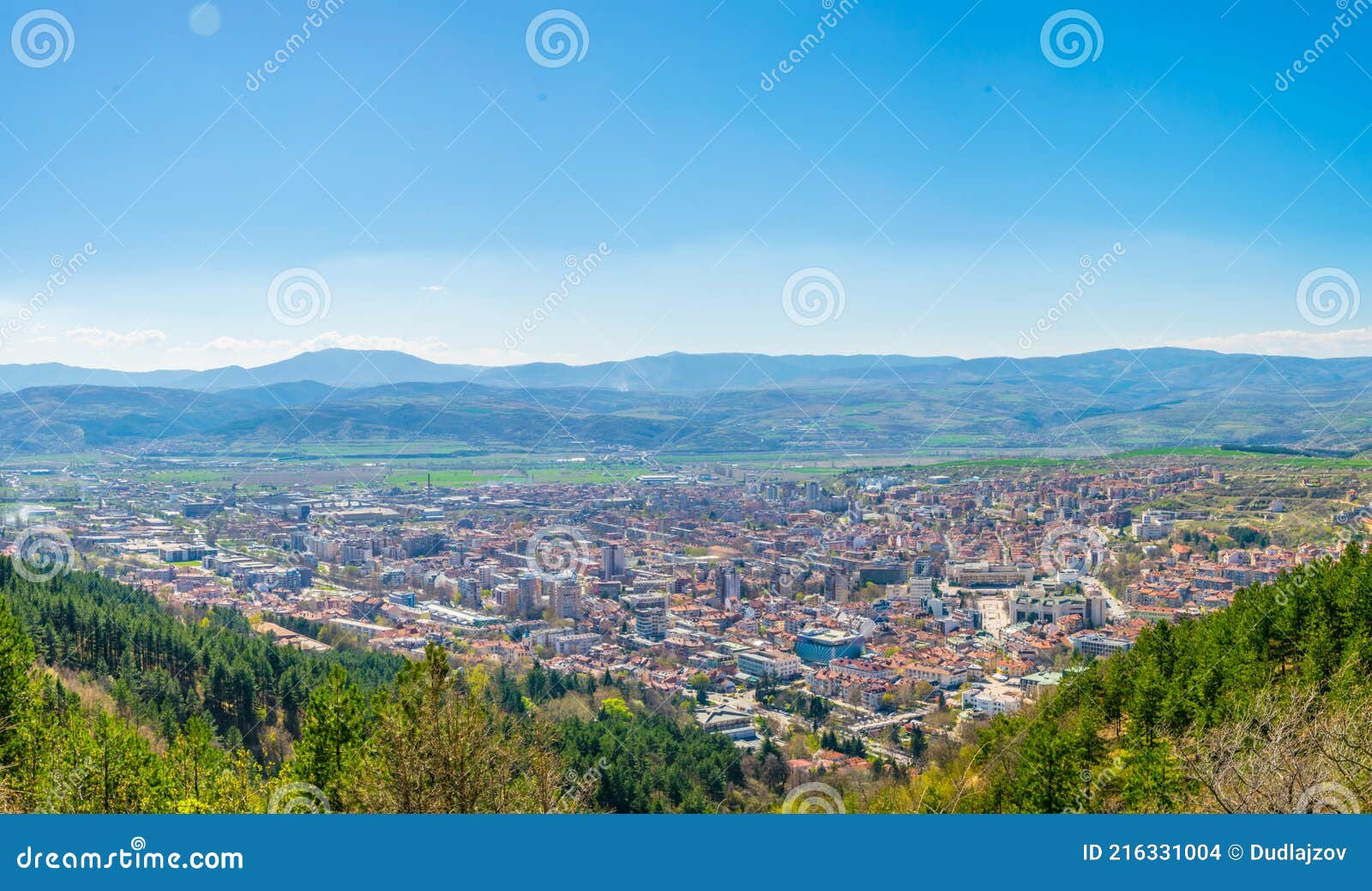 Aerial View of Blagoevgrad in Bulgaria Stock Photo - Image of bulgarian ...