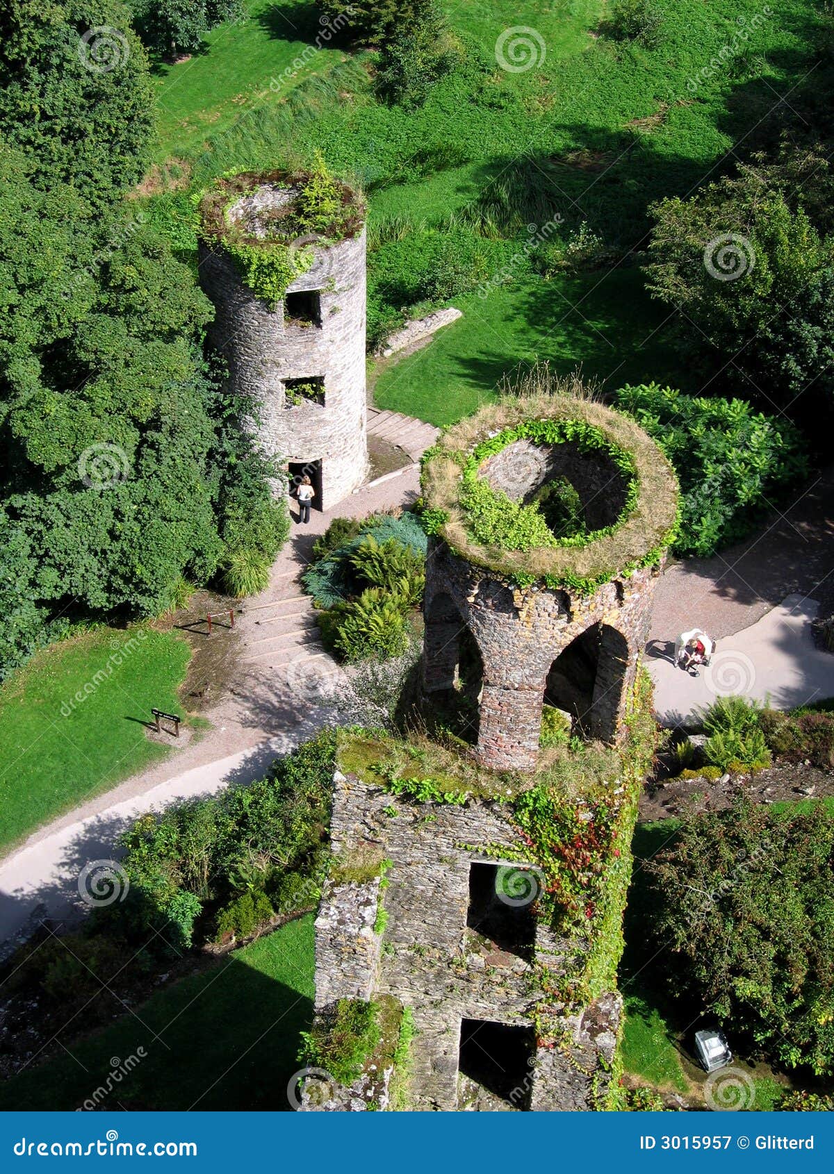 Aerial View of Blarney Towers Stock Image - Image of medieval, eire ...
