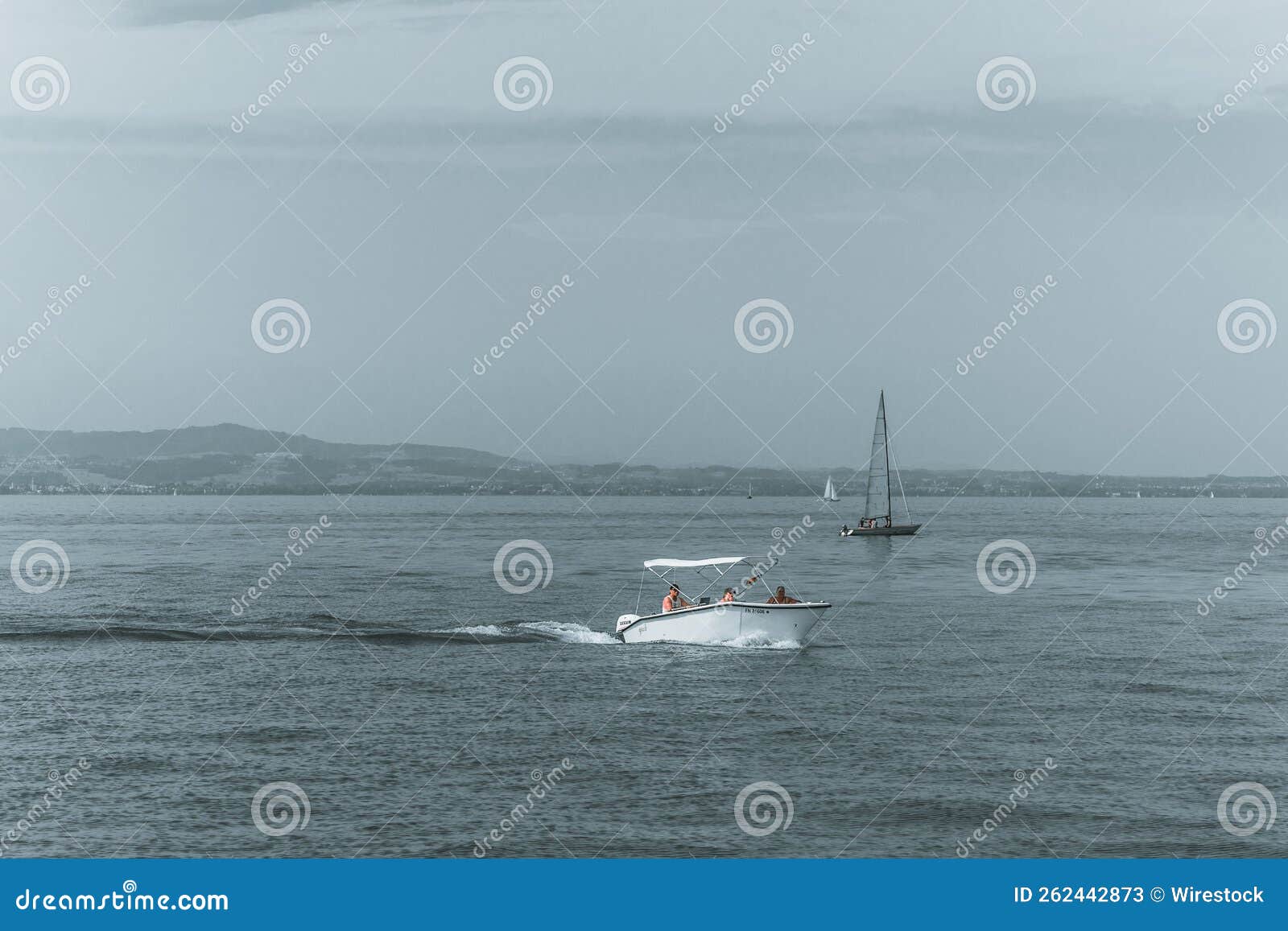 Aerial View of Boats Floating in Sea Editorial Stock Photo - Image of ...