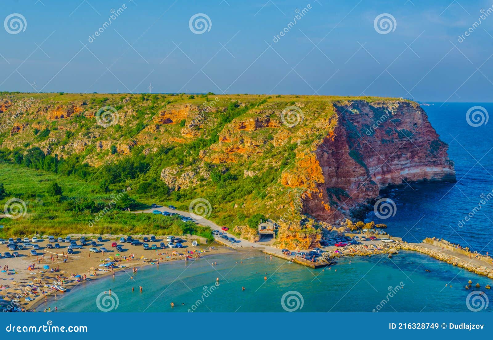 Aerial View of the Bolata Beach in Bulgaria Stock Image - Image of ...
