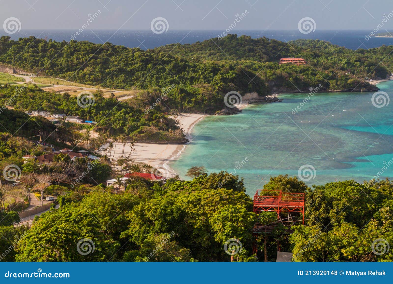 Aerial View of Boracay Island, Philippin Stock Photo - Image of ocean ...