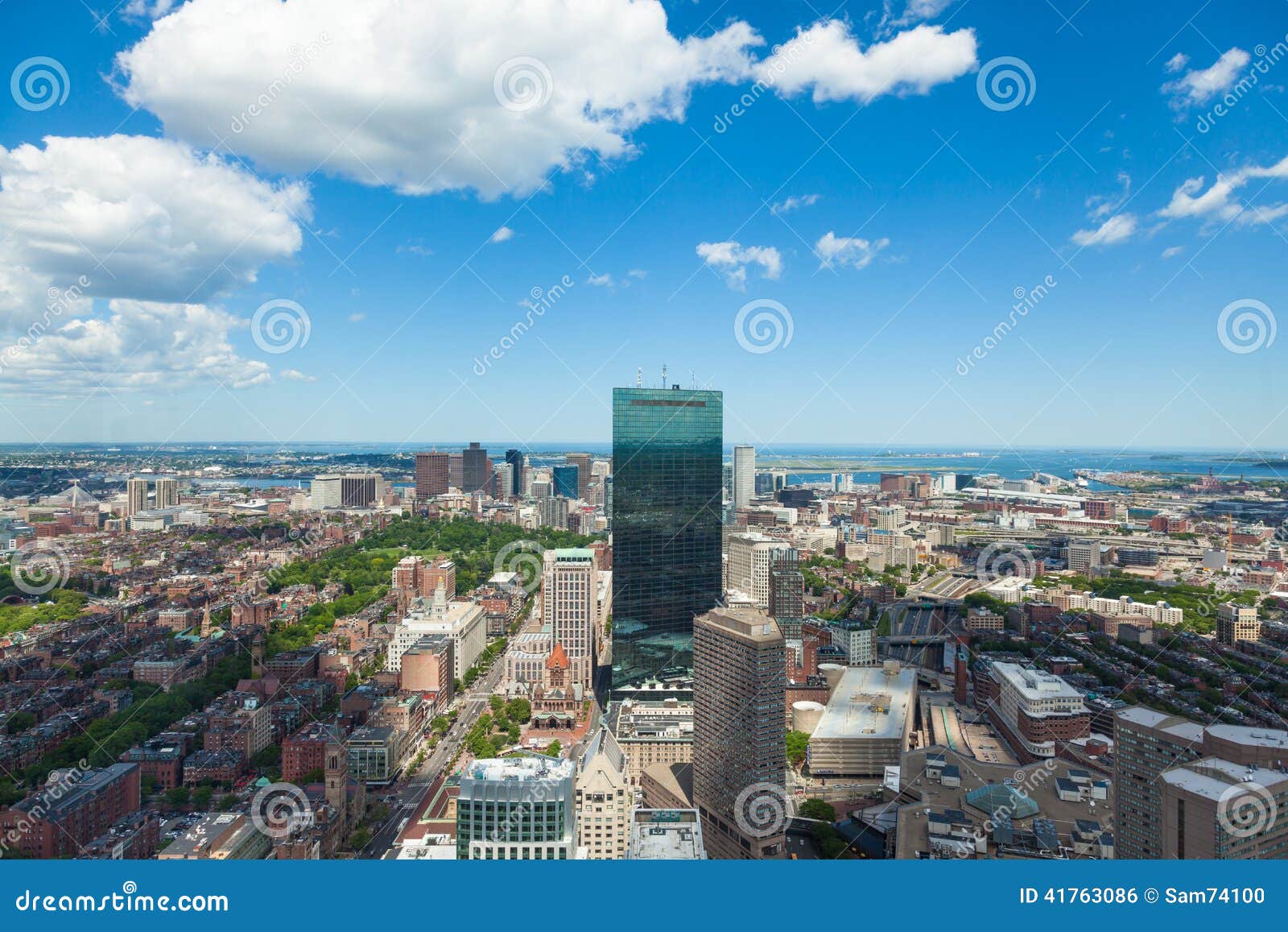 Aerial View of Boston Skyline - Massachusetts - USA Editorial Photo ...