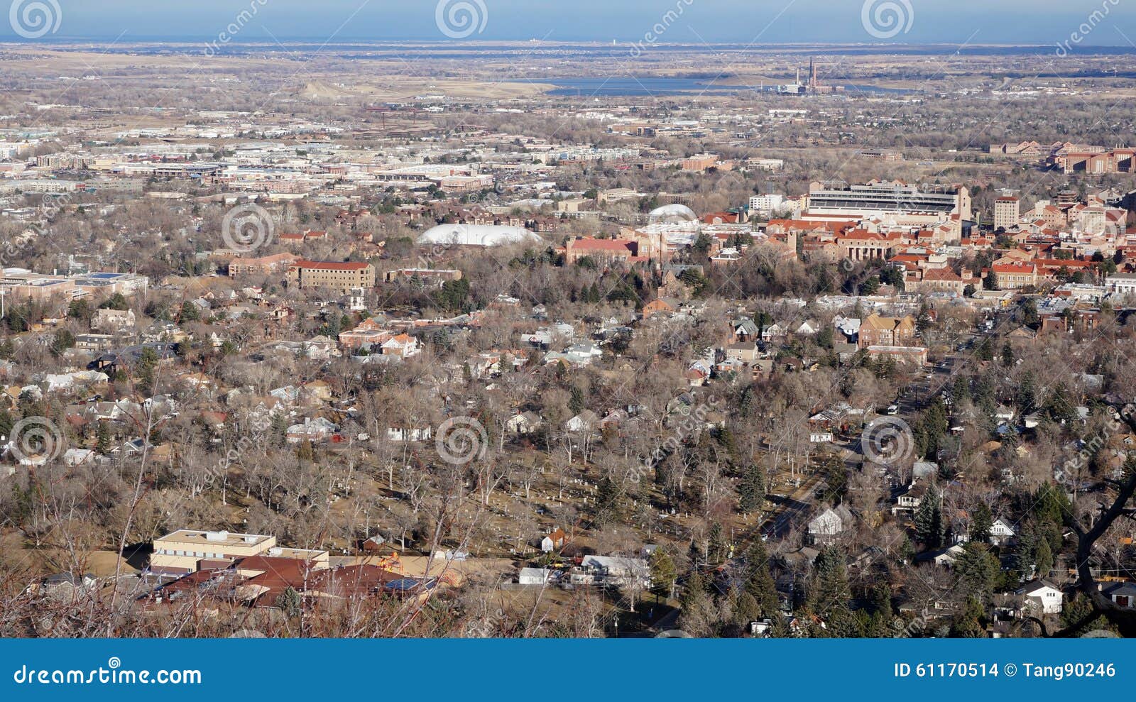 Aerial View of Boulder, Colorado Stock Photo - Image of real, green ...
