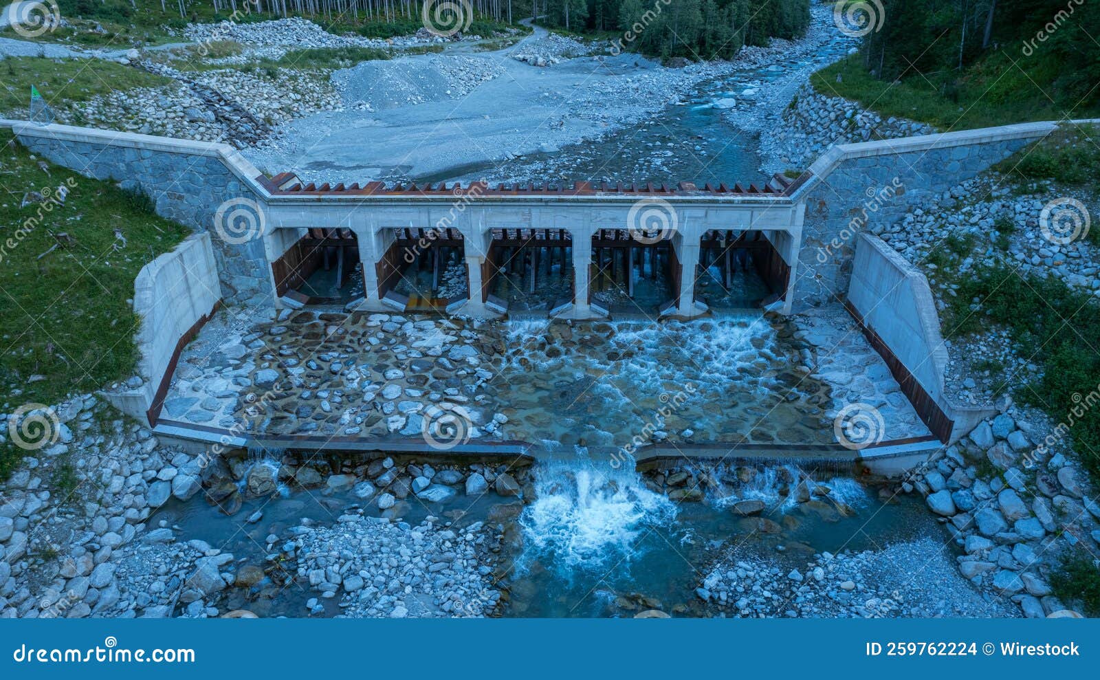 Aerial View of Boulder Dam in Krimml Stock Photo - Image of nature ...