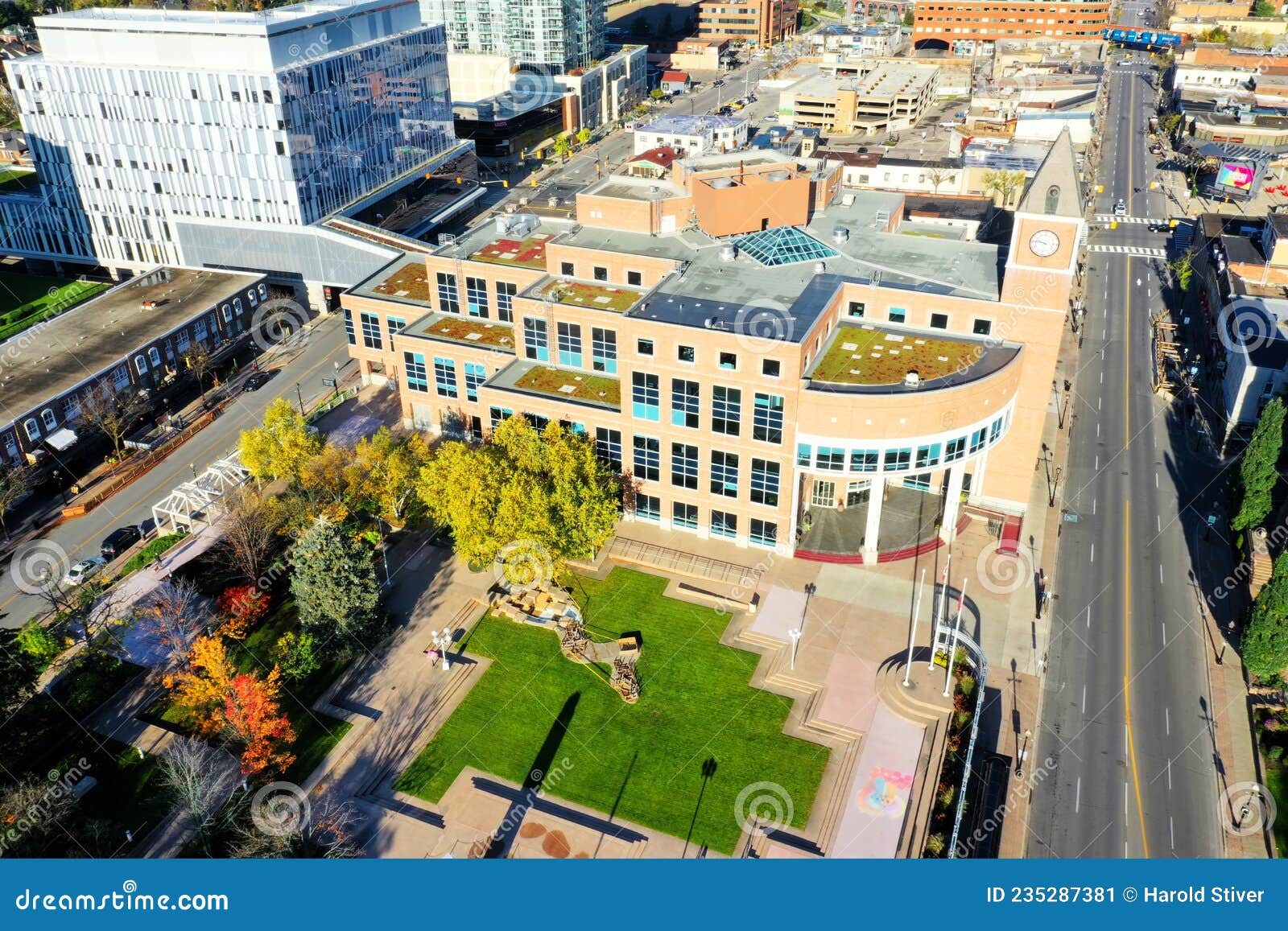 Aerial View of Brampton City Hall in Ontario, Canada Editorial Photo ...