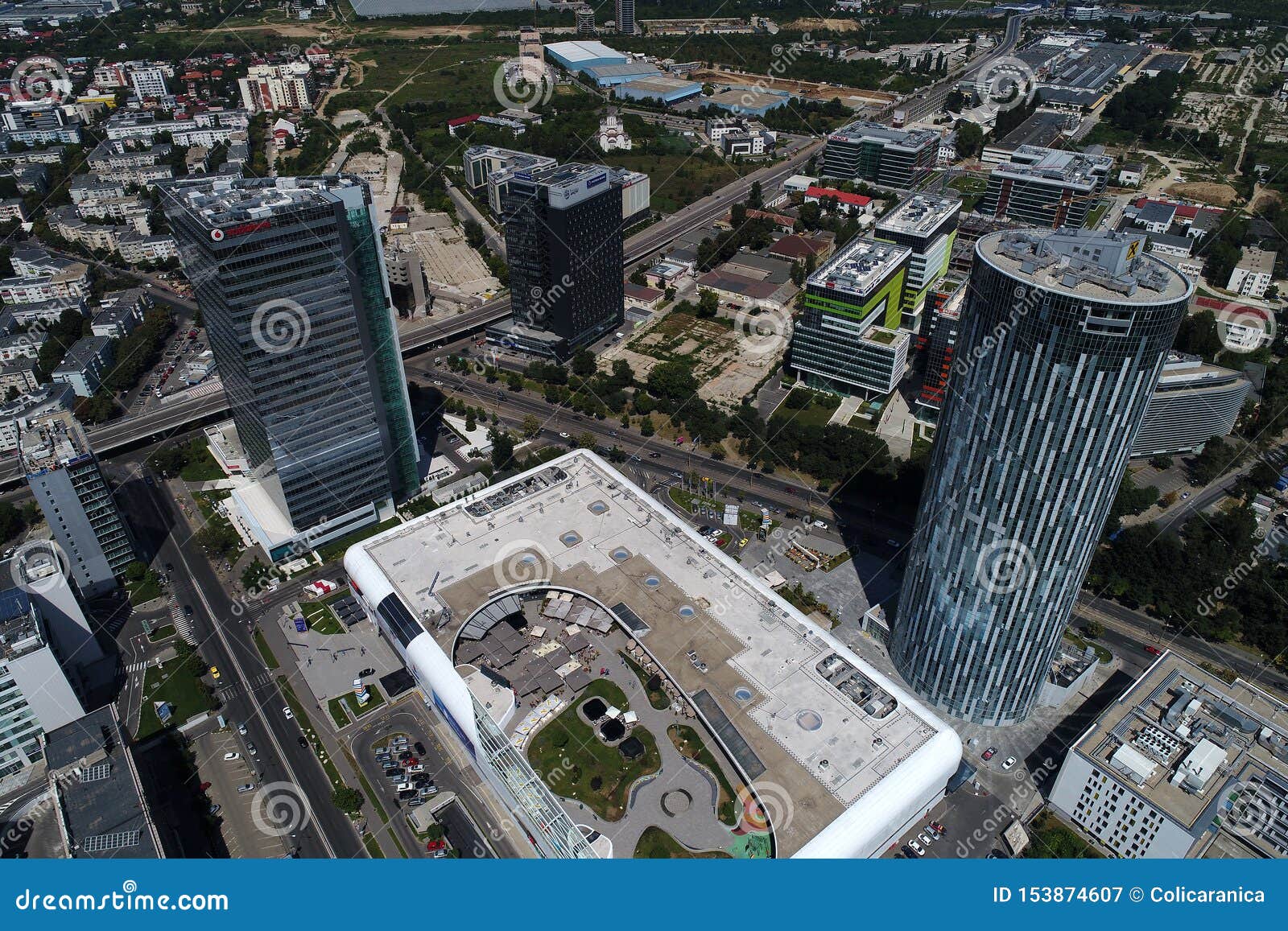 Aerial View of Bucharest, Downtown Editorial Photography - Image of ...