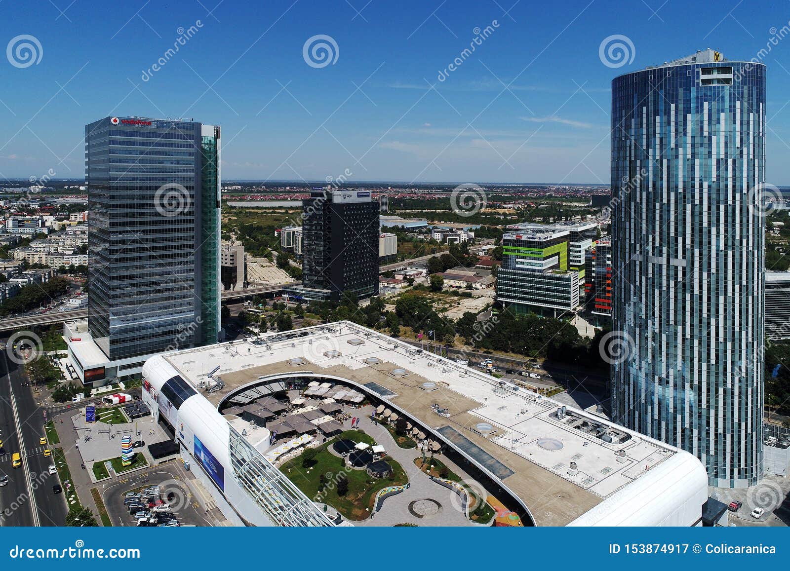 Aerial View of Bucharest, Downtown Editorial Photography - Image of ...