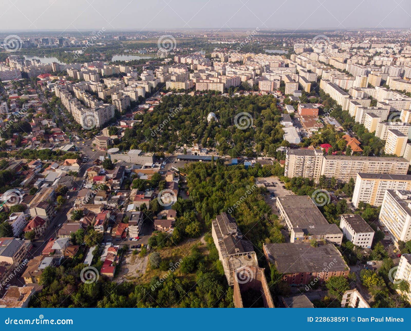 Aerial View of Bucharest Skyline Stock Image - Image of 2021, panorama ...