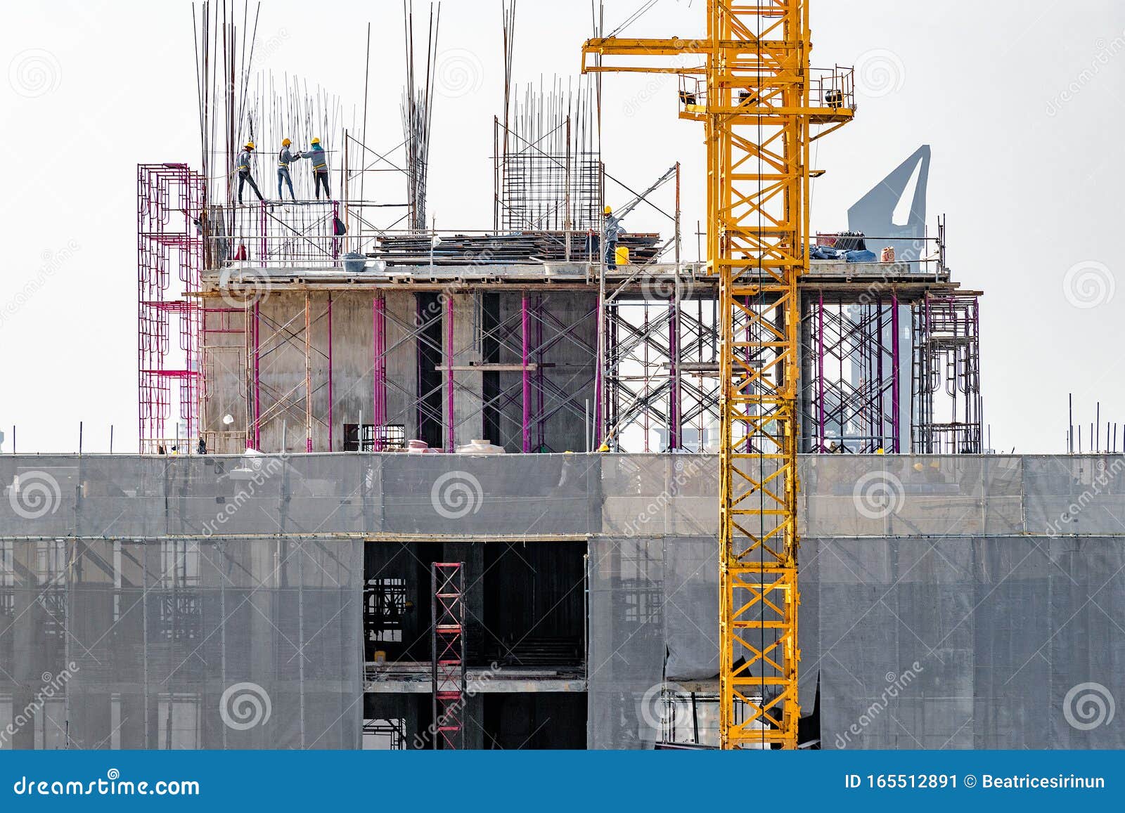 Aerial View of a Building Construction in Progress Editorial Photo ...