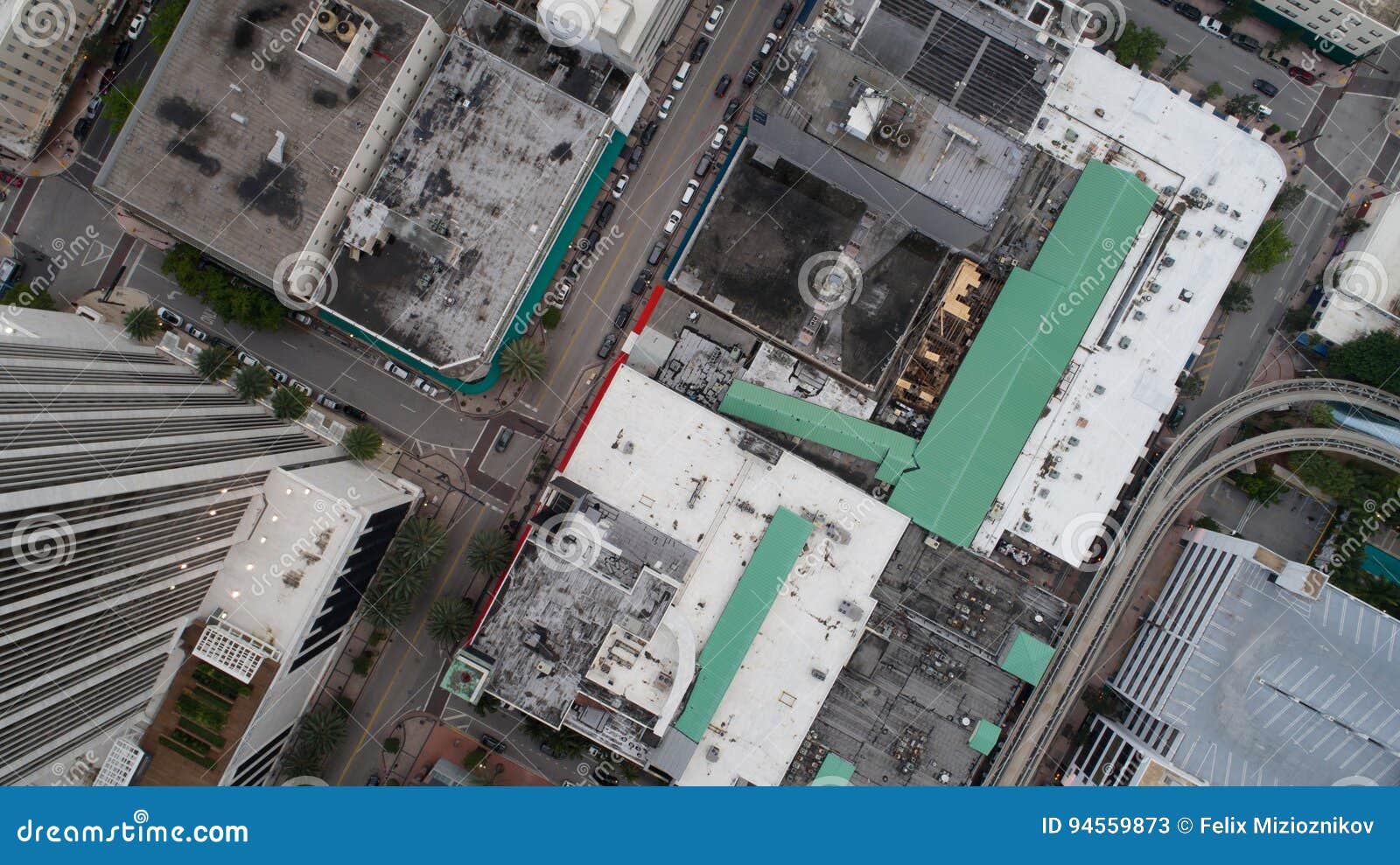 Aerial View Building Rooftops Stock Image - Image of aerial, downtown ...