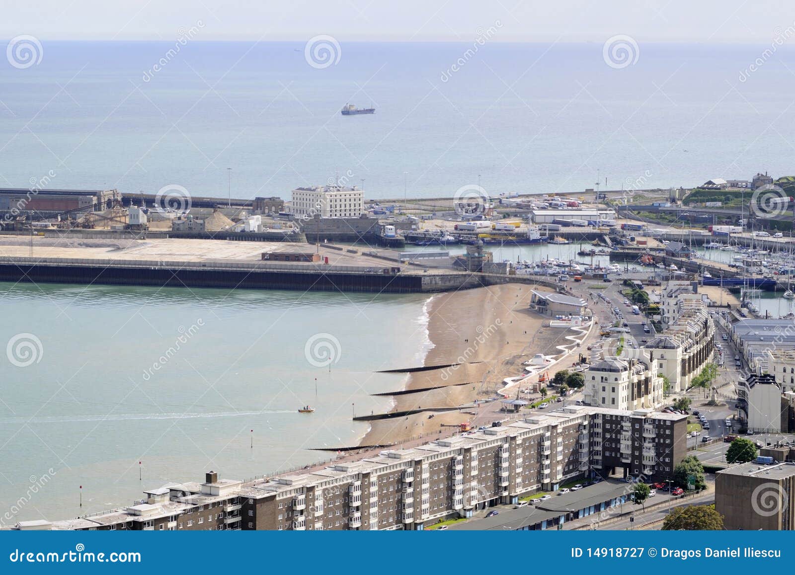 Aerial View of Buildings from Dover Stock Image - Image of buildings ...