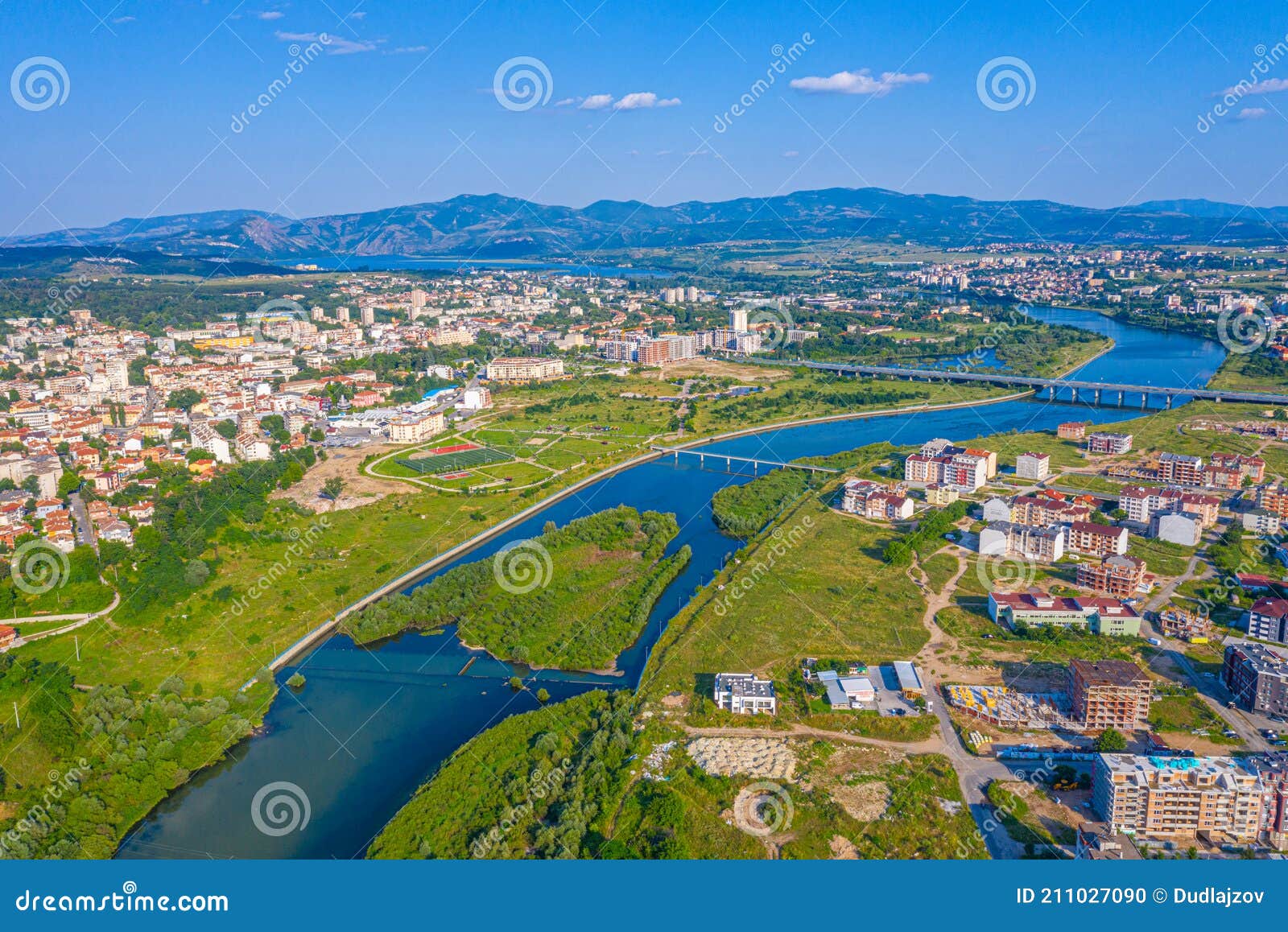 Aerial View of Bulgarian Town Kardzhali Stock Photo - Image of outdoor ...