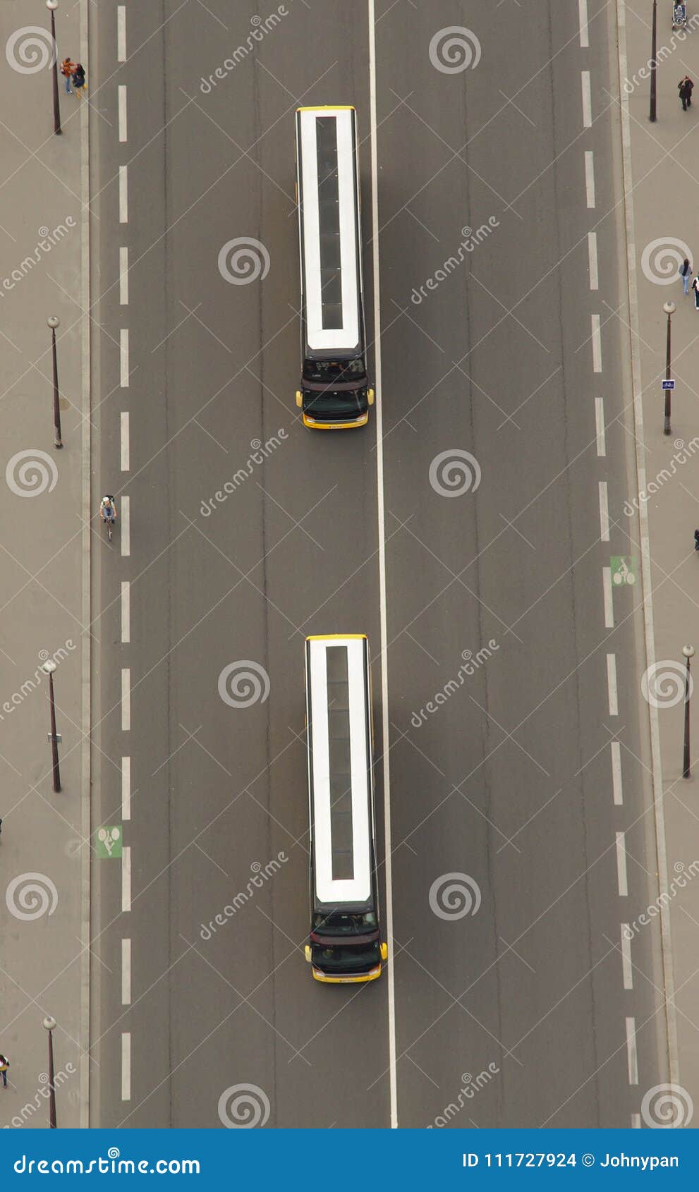 Aerial view of bus stock photo. Image of urban, landscape - 111727924