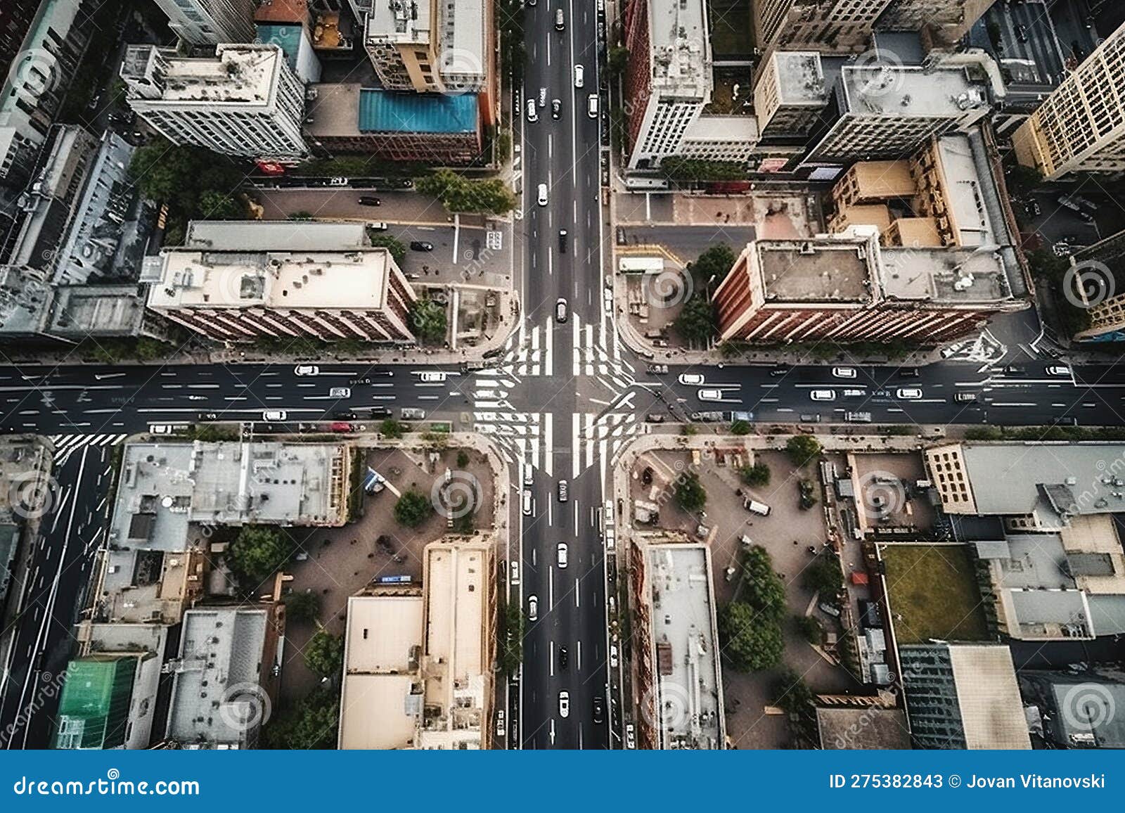 Aerial View of Busy Urban Streets and Intersections Created by ... Aerial View of Busy Urban Streets and Intersections Created by ...