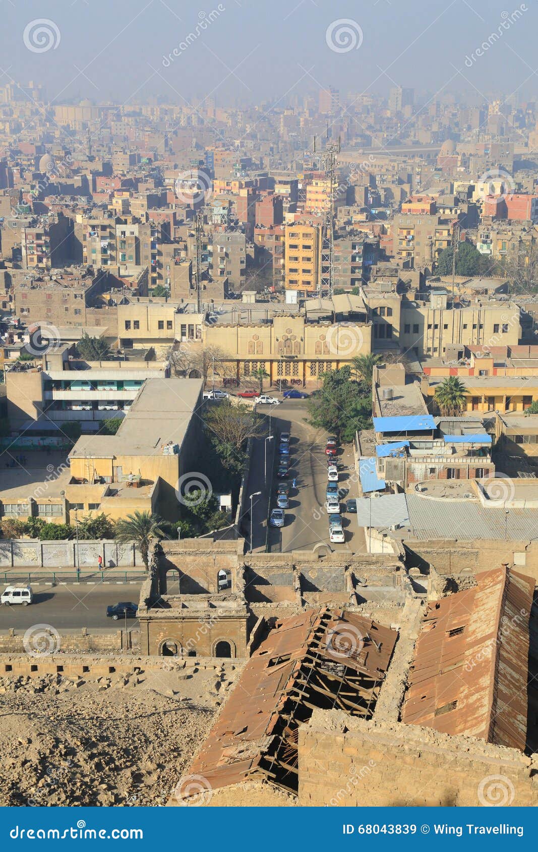 Aerial view of Cairo stock image. Image of downtown, metropolitan ...
