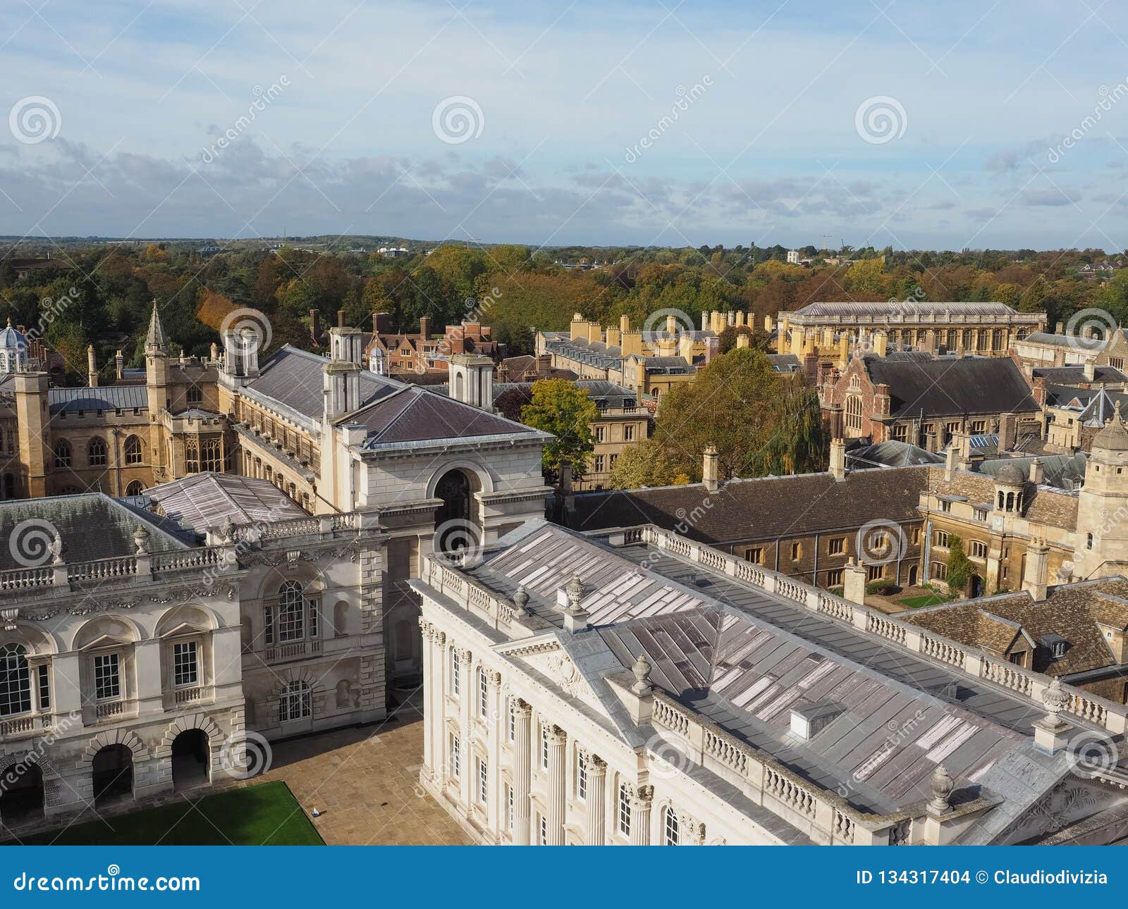 Aerial view of Cambridge stock photo. Image of cambridge - 134317404