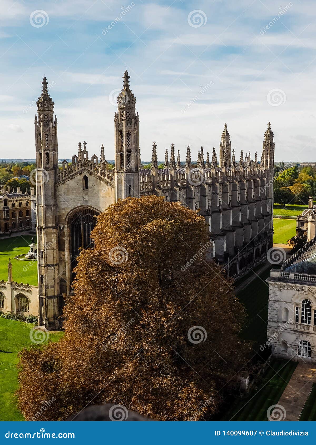 Aerial view of Cambridge stock image. Image of skyline - 140099607