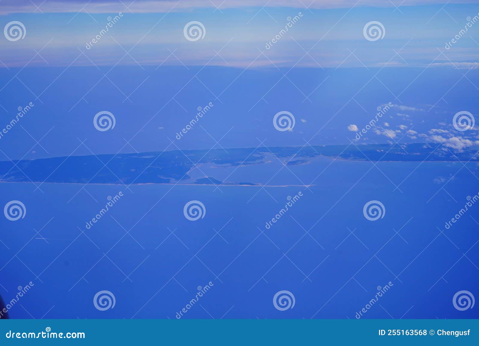 An Aerial View of Cape Cod Island, a Hook-shaped Peninsula of the U.S ...