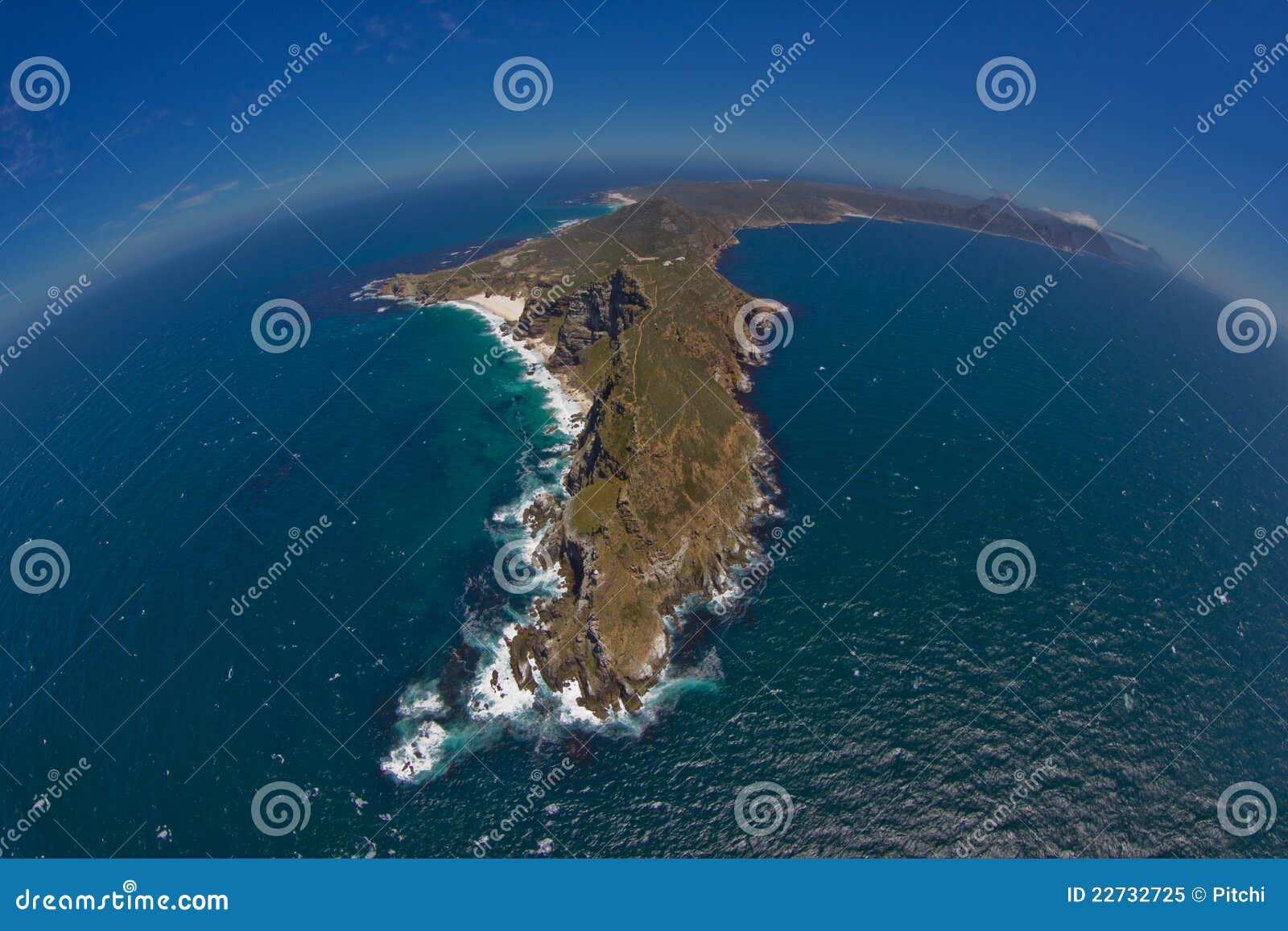 Aerial View of Cape Point and Cape of Good Hope Stock Image - Image of ...