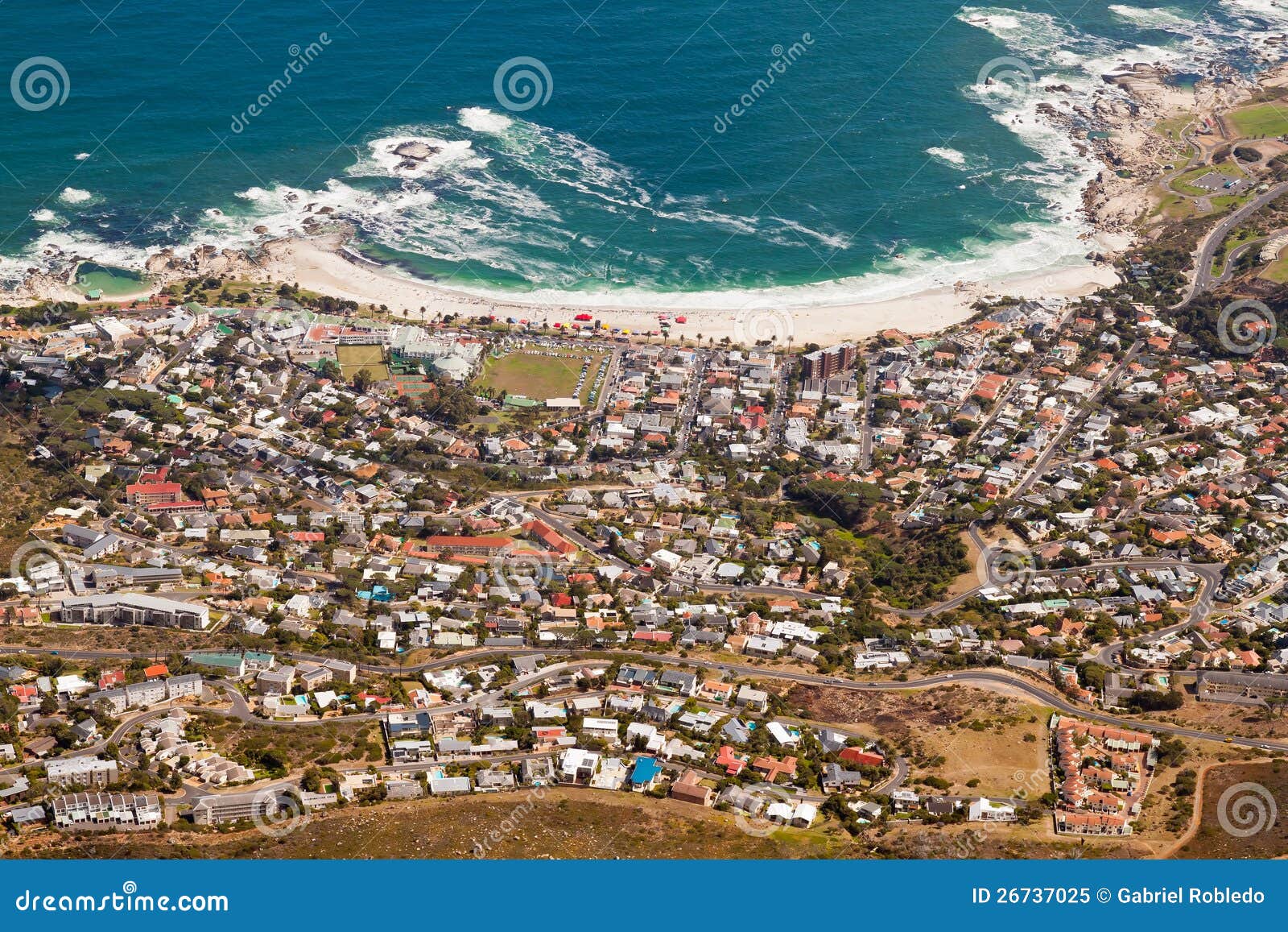 Aerial view of Cape Town stock image. Image of africa - 26737025