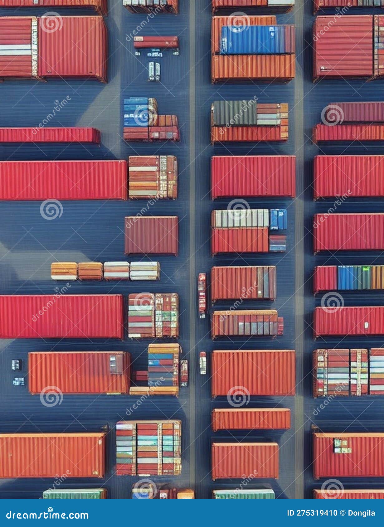 Aerial View of Cargo Ship,generative Ai Stock Illustration ... Aerial View of Cargo Ship,generative Ai Stock Illustration ...
