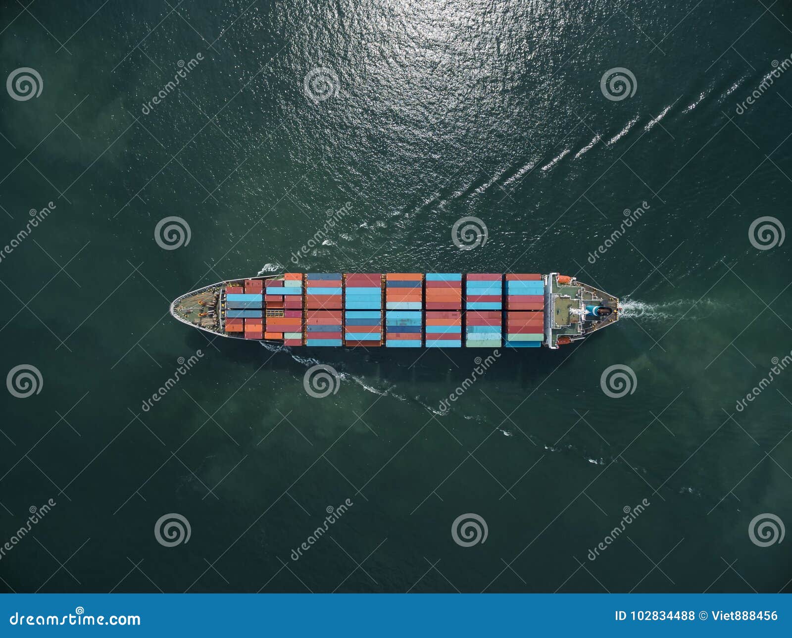 Aerial View of Cargo Ship, Cargo Container in Warehouse Harbor a Stock ...