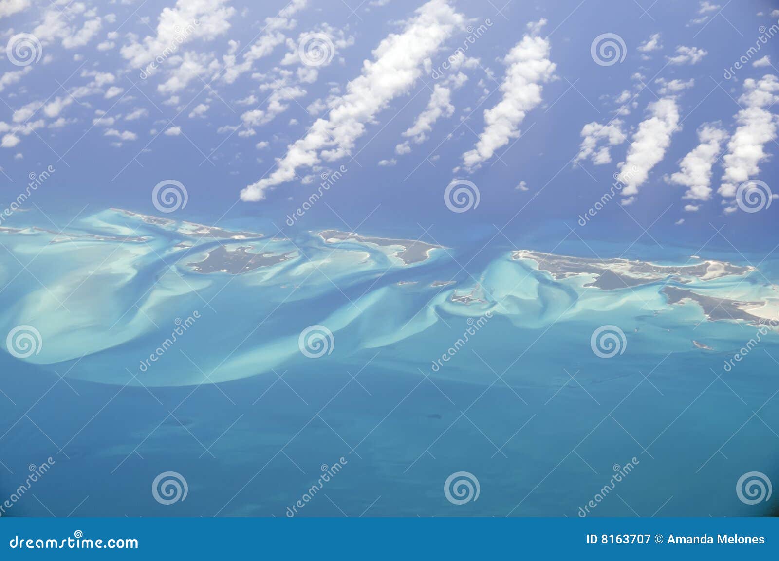 Aerial View of Caribbean Islands. Stock Image - Image of ocean, scenery ...