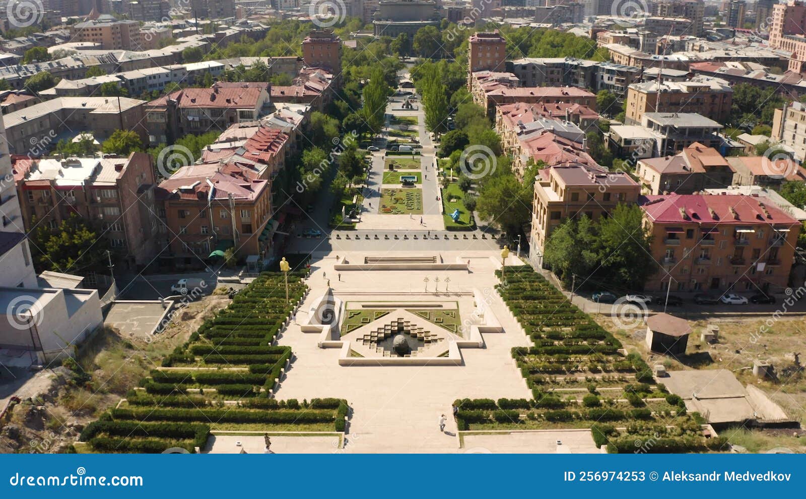 Cascade Complex in Yerevan stock video. Video of armenian - 256974253