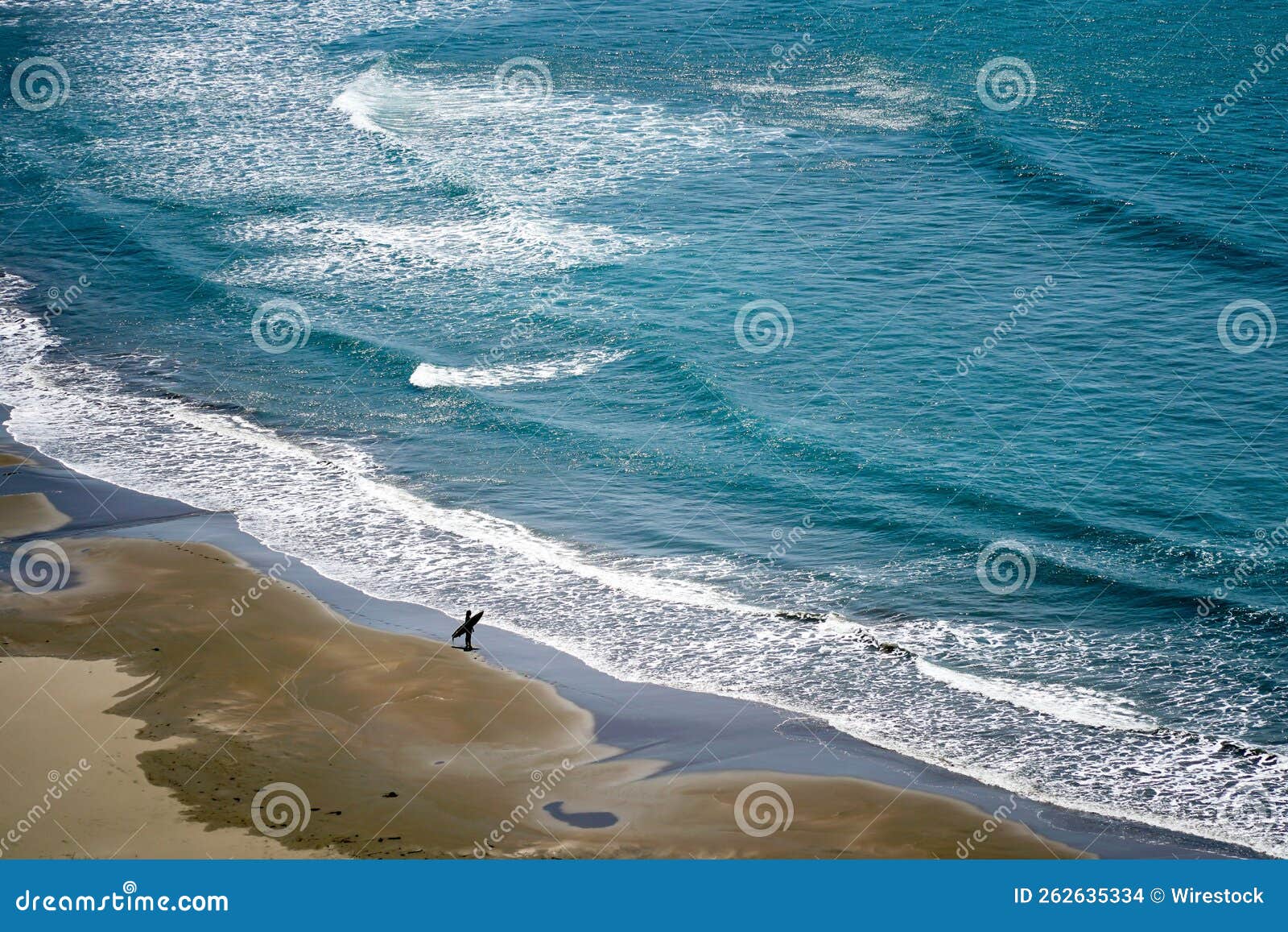 Aerial View of the Castle Point Beach Stock Photo - Image of nature ...