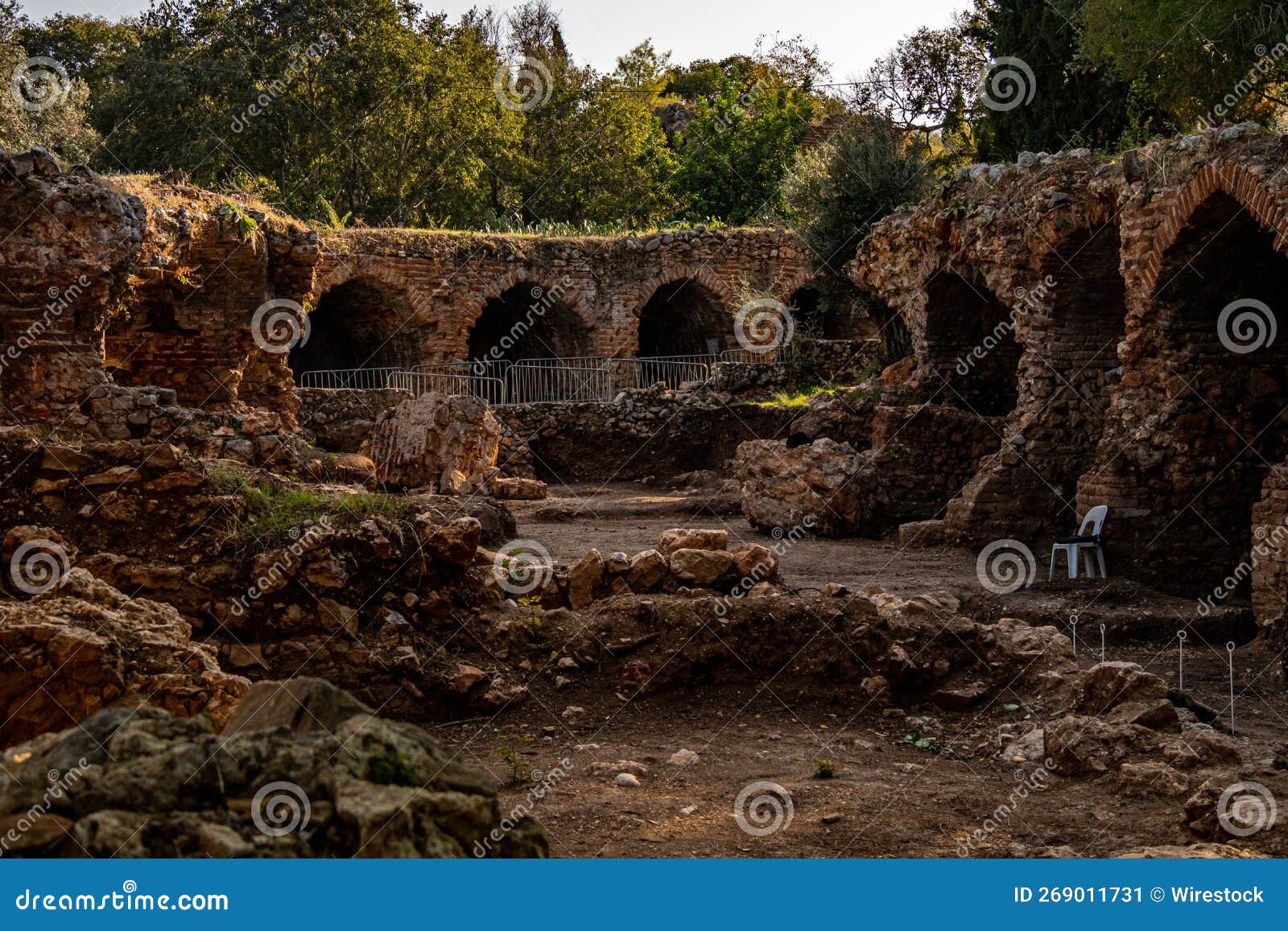 Aerial View of Castle Ruins in Alanya Stock Image - Image of alanya ...