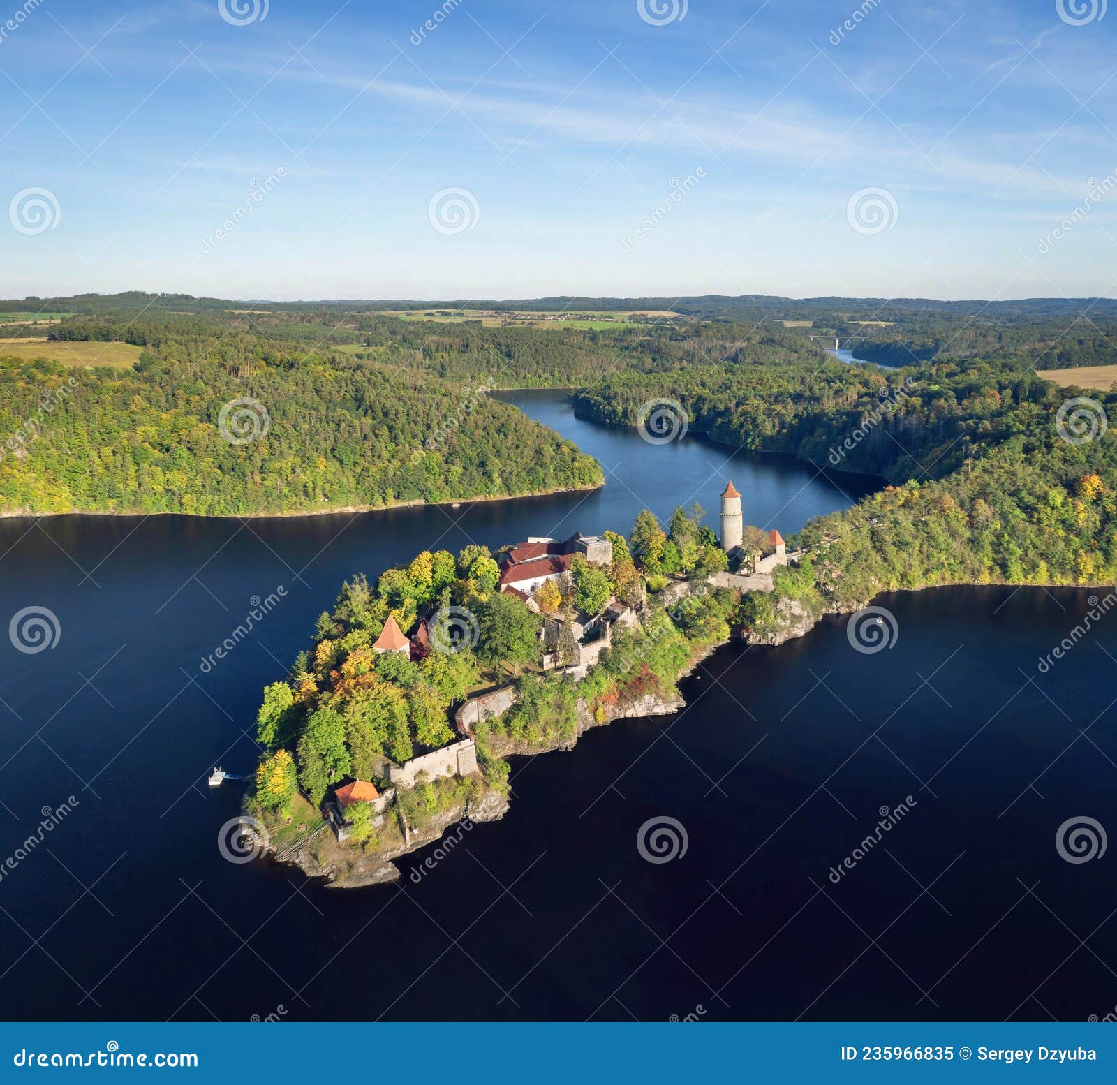 Aerial View of Castle Zvikov Stock Image - Image of republic, czech ... Aerial View of Castle Zvikov Stock Image - Image of republic, czech ...