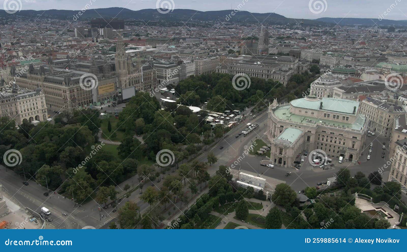 Aerial View of the Centre of Vienna in Austria Editorial Stock Image ...
