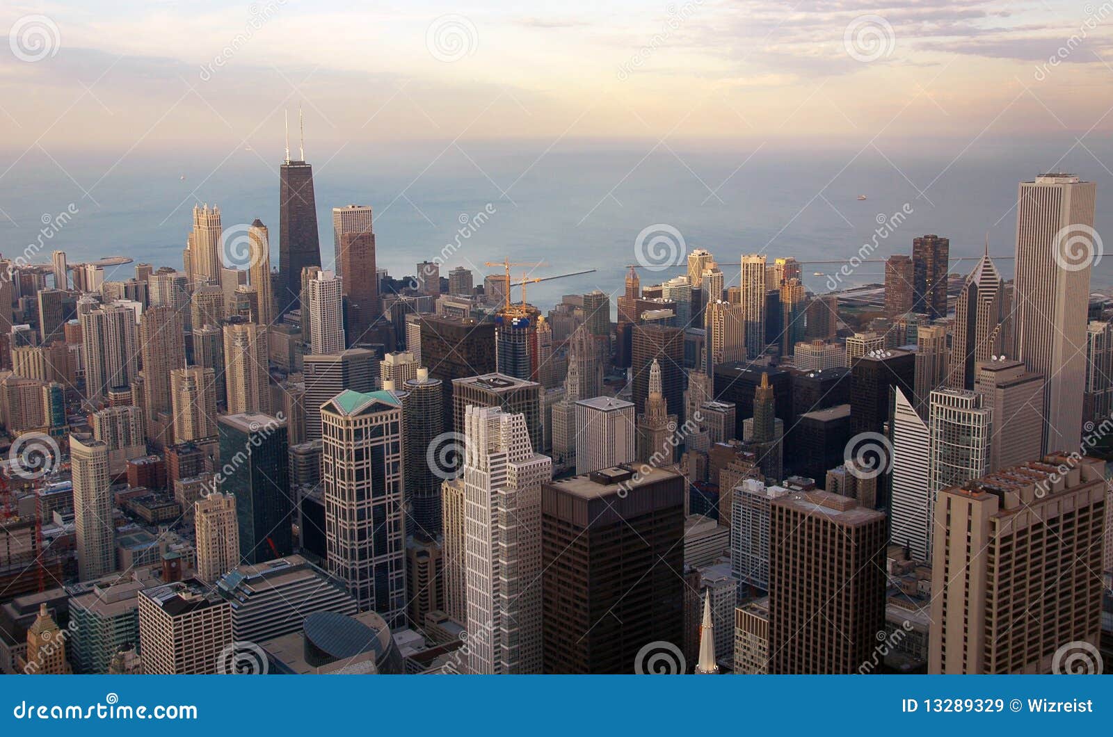 Aerial View of Chicago stock image. Image of urban, panorama - 13289329