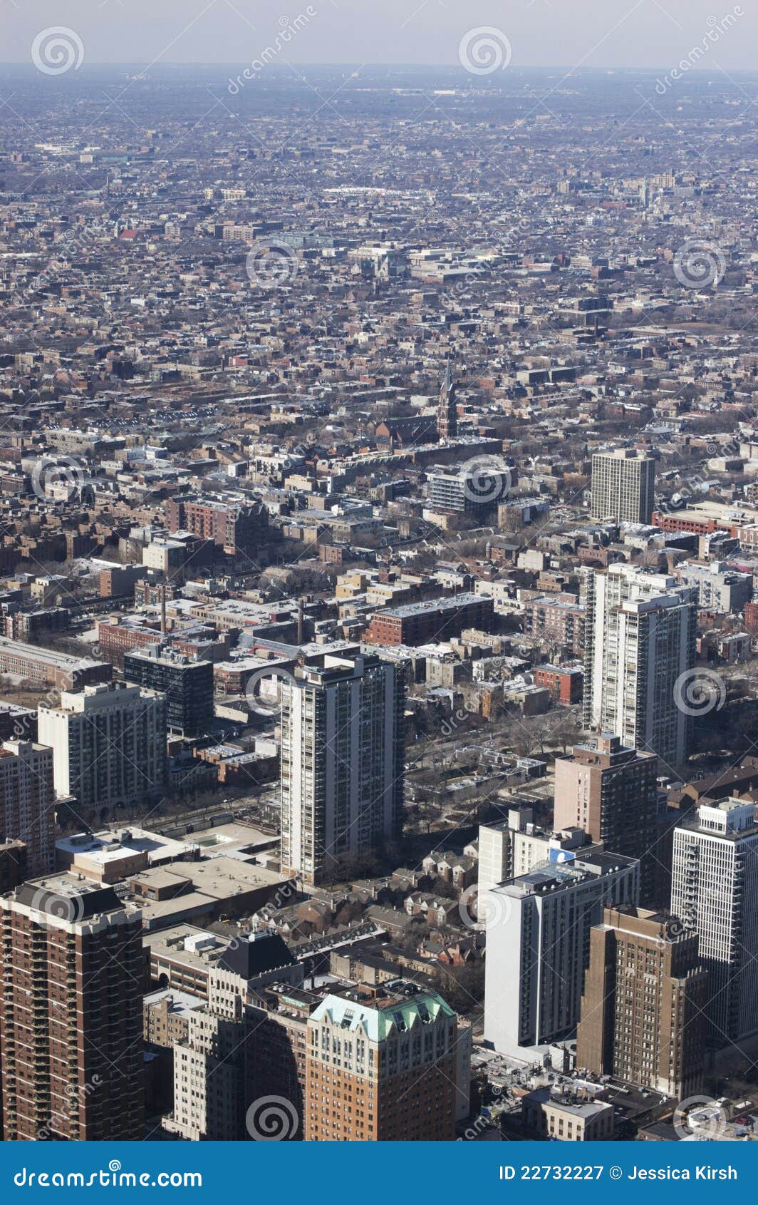 Aerial View of Chicago S Westside Stock Image - Image of chicago, north ...