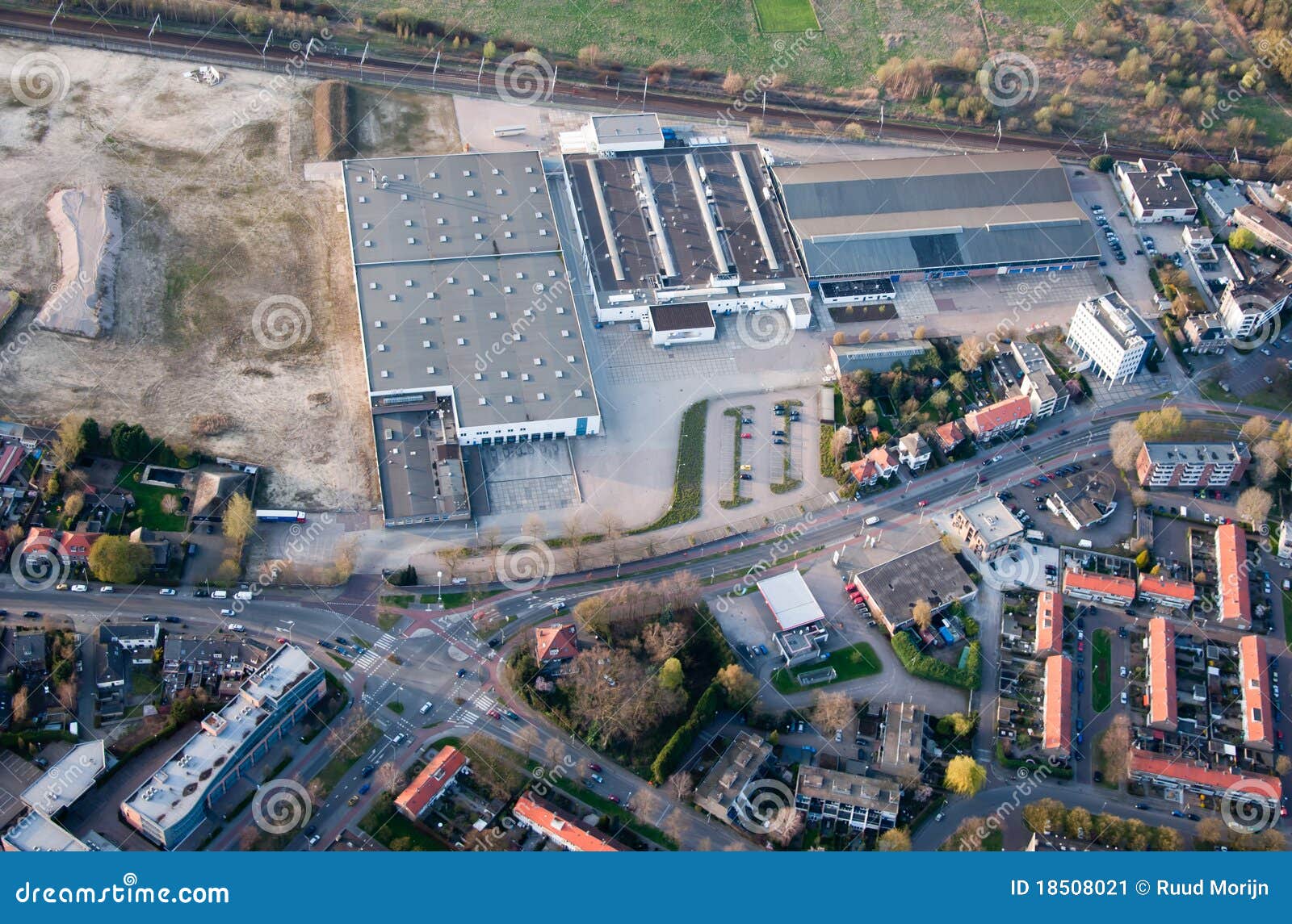 An Aerial View of the City of Breda (Netherlands). Stock Image - Image ...