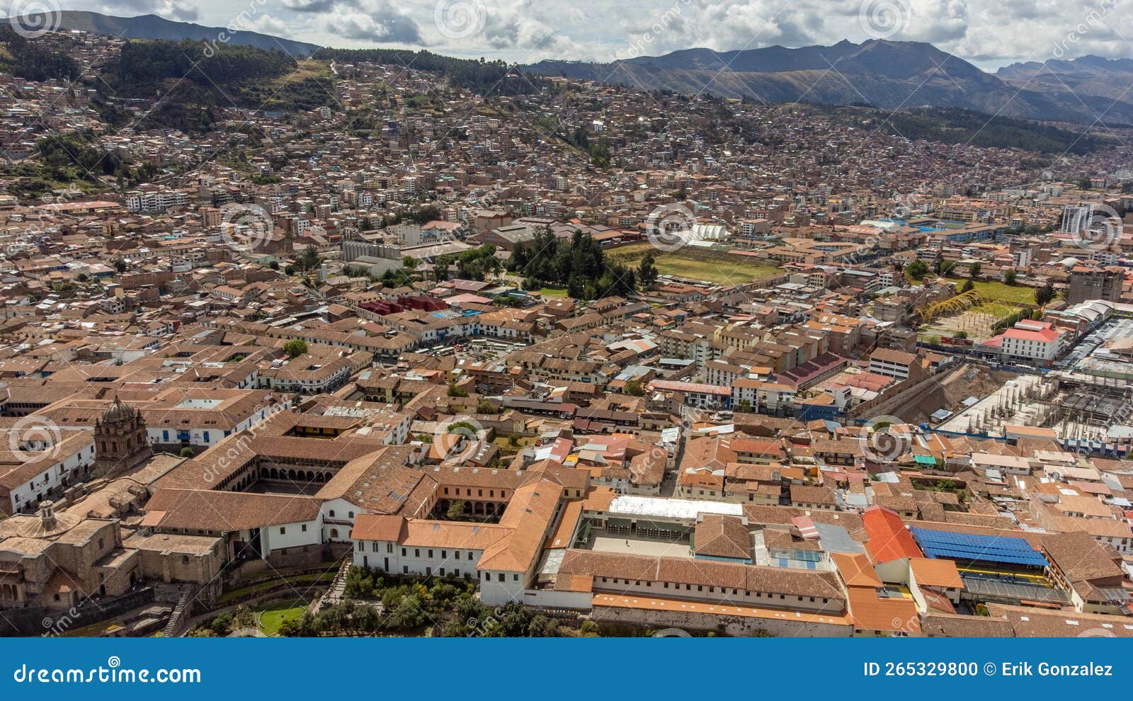 Aerial View of the City of Cusco Stock Photo - Image of front, cuzco ...