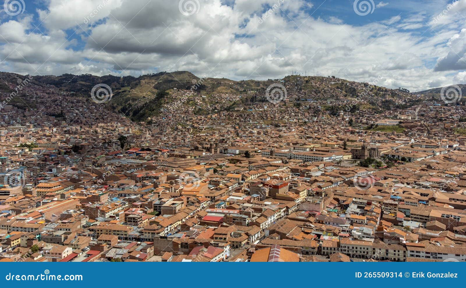 Aerial View of the City of Cusco Stock Photo - Image of peru, beauty ...