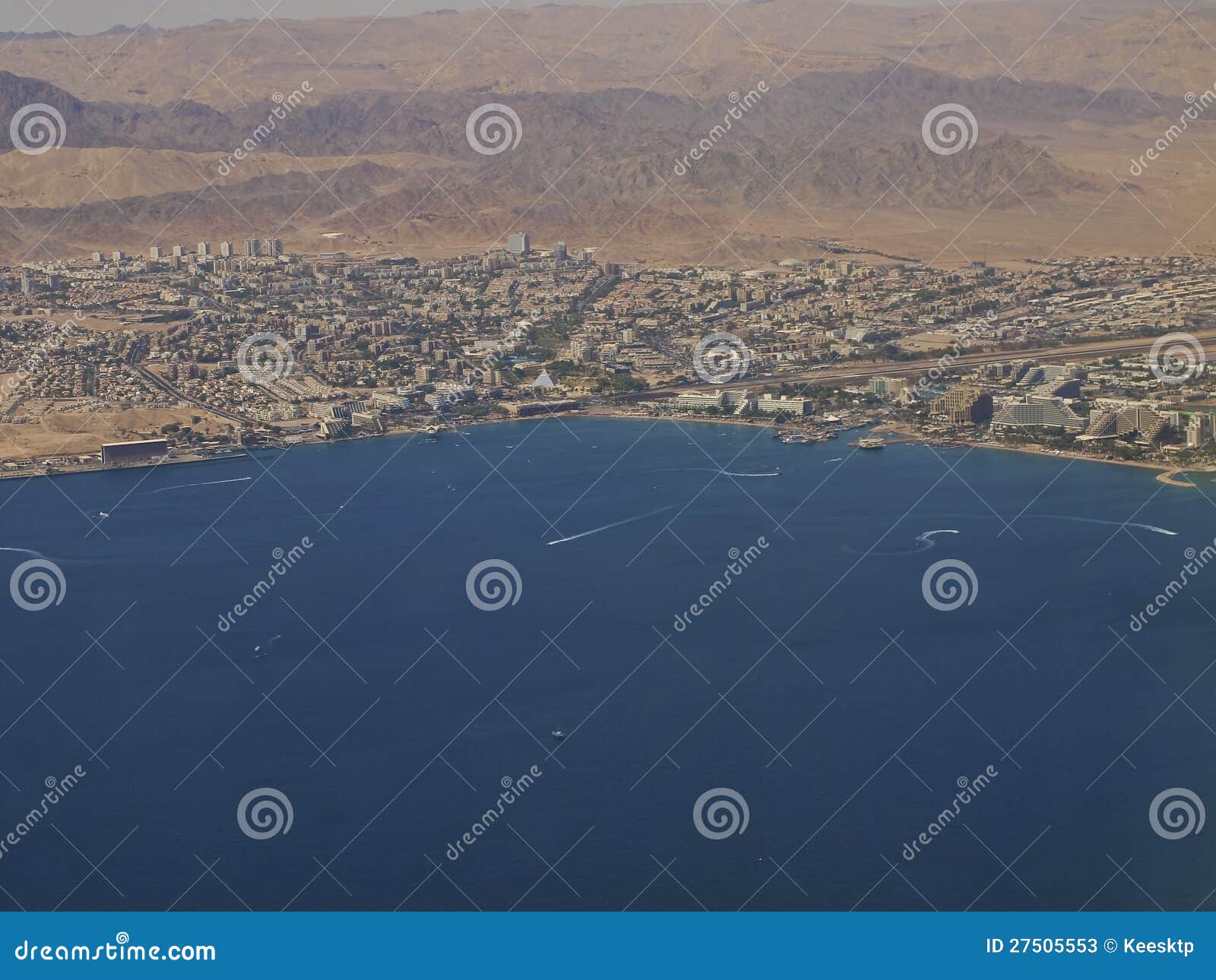 Aerial View of the City of Eilat Stock Image - Image of eilat, egypt ...