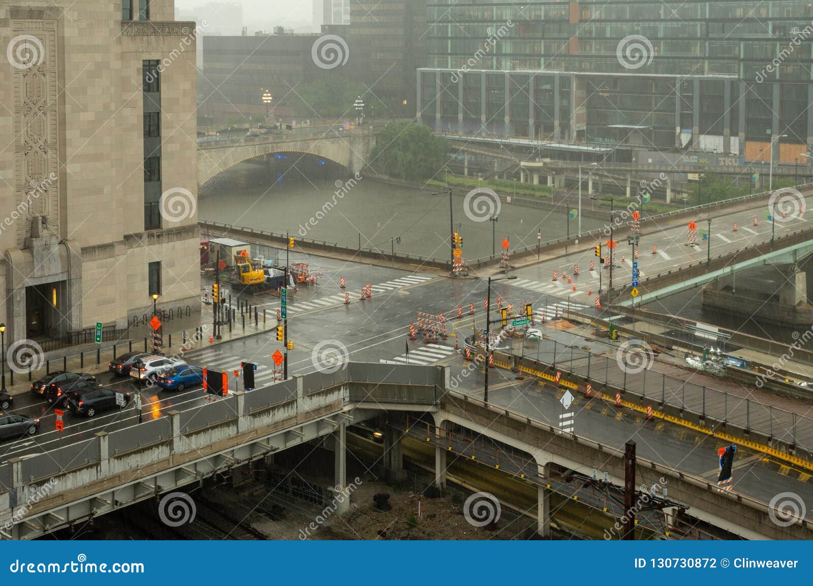 Aerial View of City Intersection Editorial Photography - Image of ...