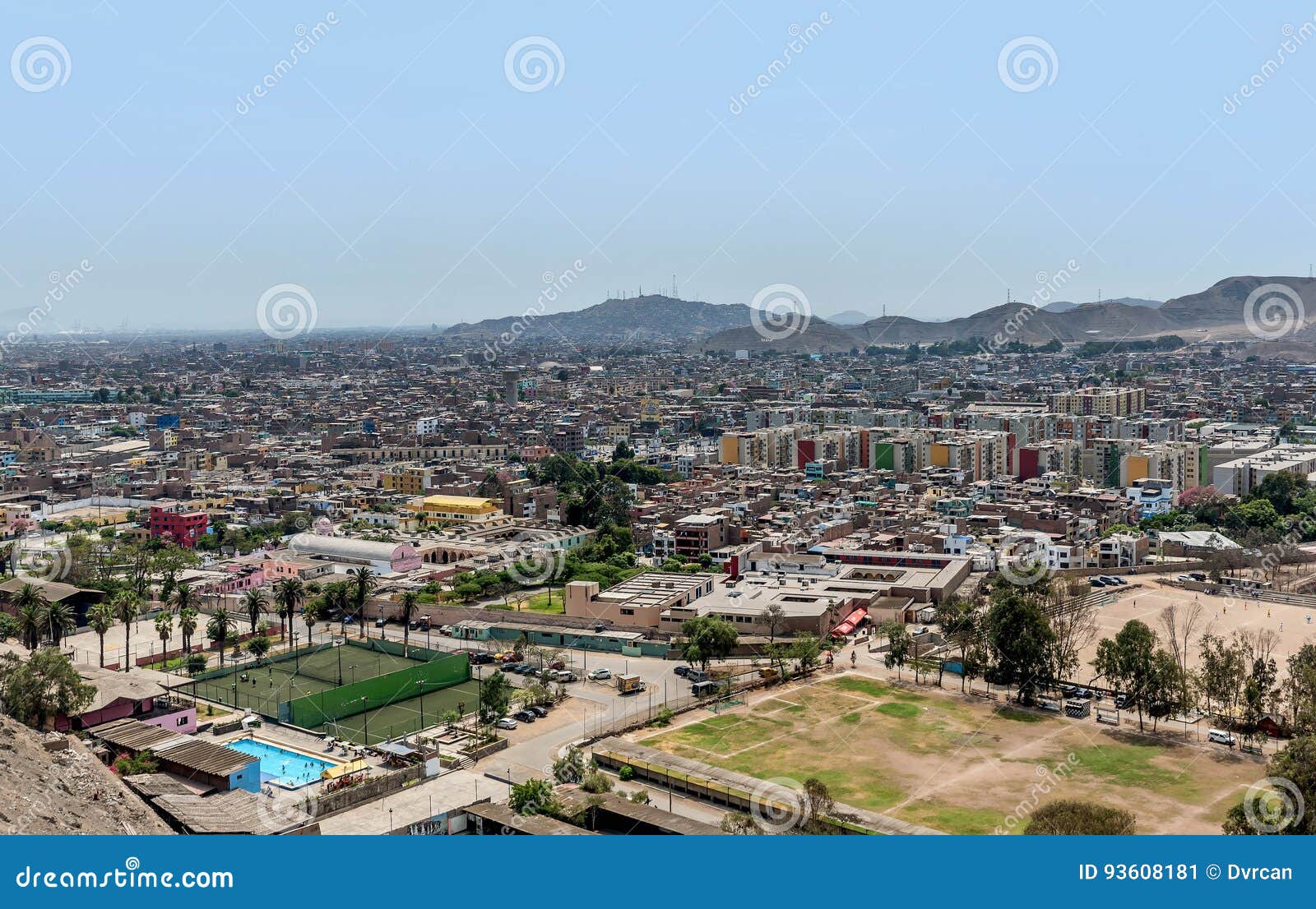 Aerial View of Cityscape of Lima, Peru Stock Image - Image of ...