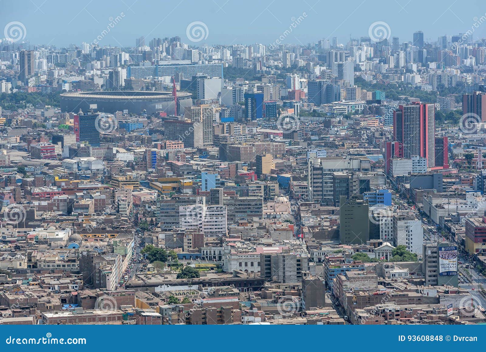 Aerial View of Cityscape of Lima, Peru Editorial Stock Photo - Image of ...